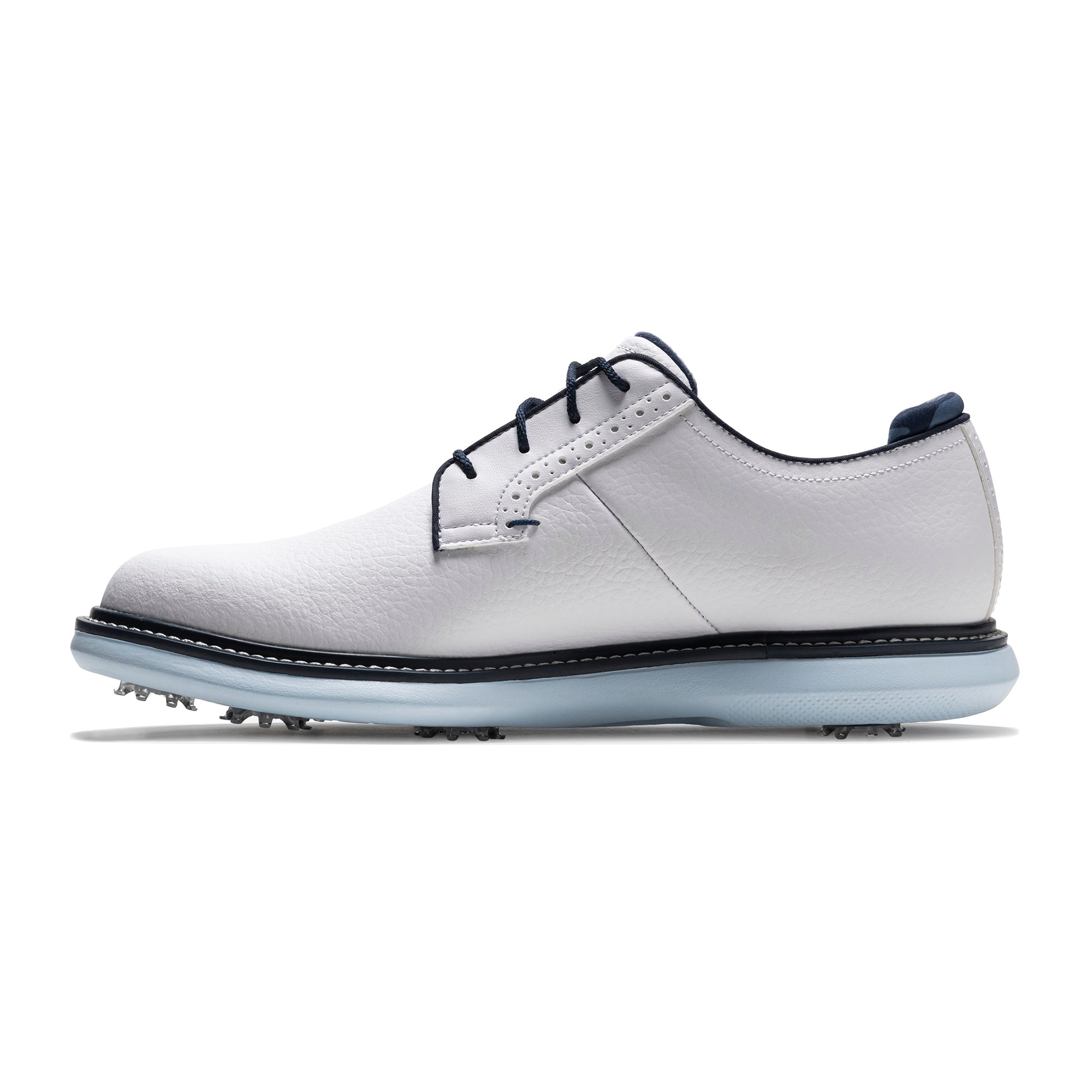 FootJoy FJ Traditions Blucher Golf Shoes - White/Sky Blue/Camo - 57972 - Function18