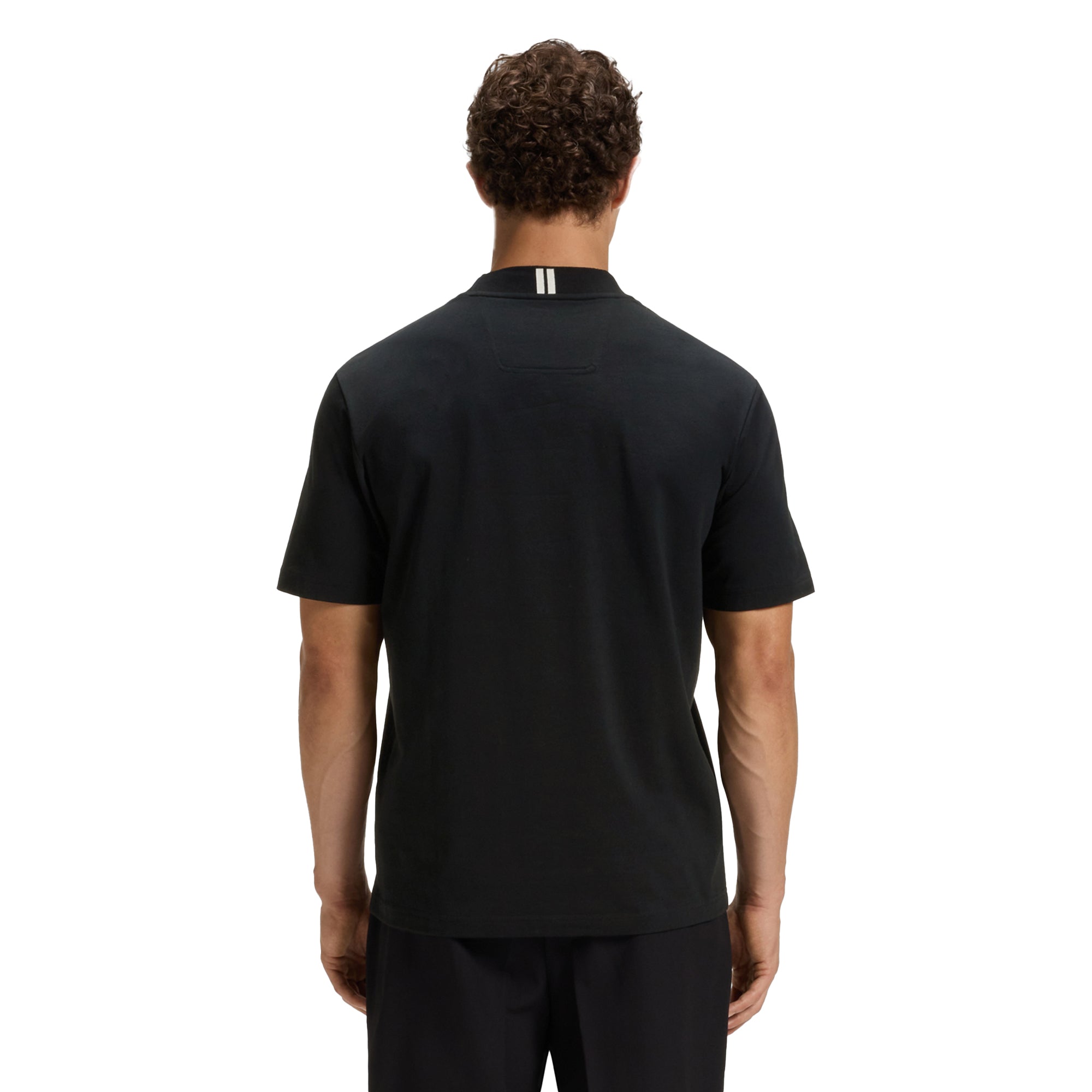 BOSS Collar Zone T-Shirt WI25 - Black 002 - 50551139-002 - Function18