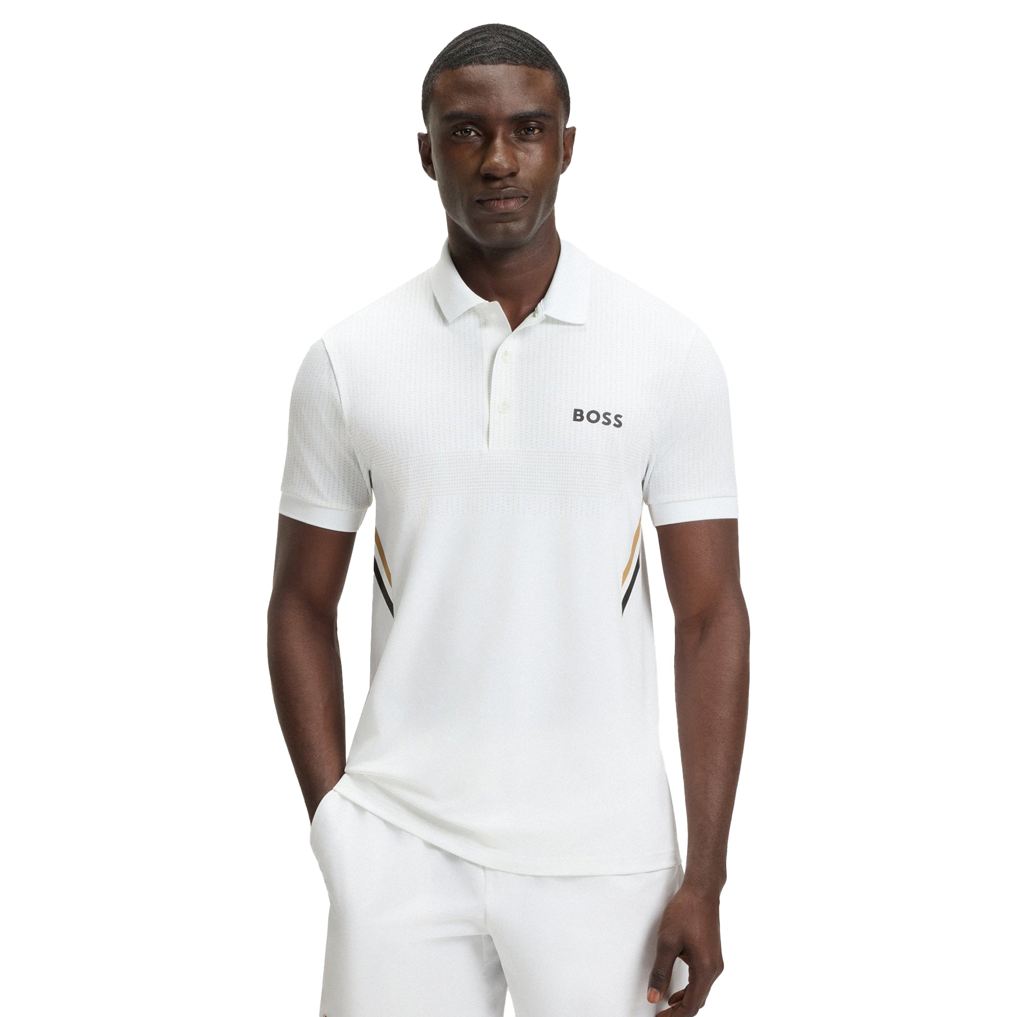 BOSS Paule TOC Polo Shirt FA25 - White 100 - 50543349-100 - Function18 | Restrictedgs