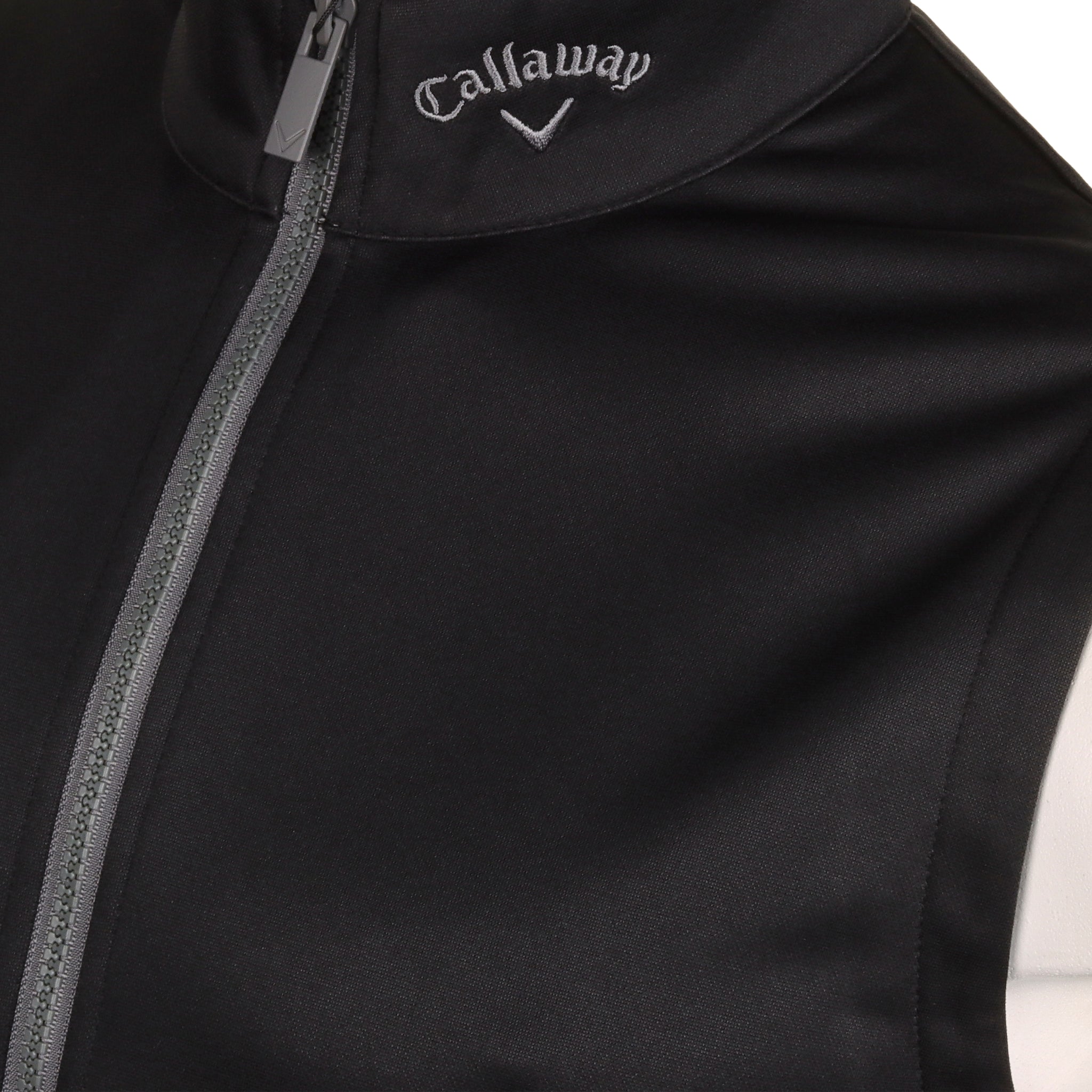 Callaway Golf 3 Chev Full Zip Vest CGKSE0F1 Caviar 002 & Function18