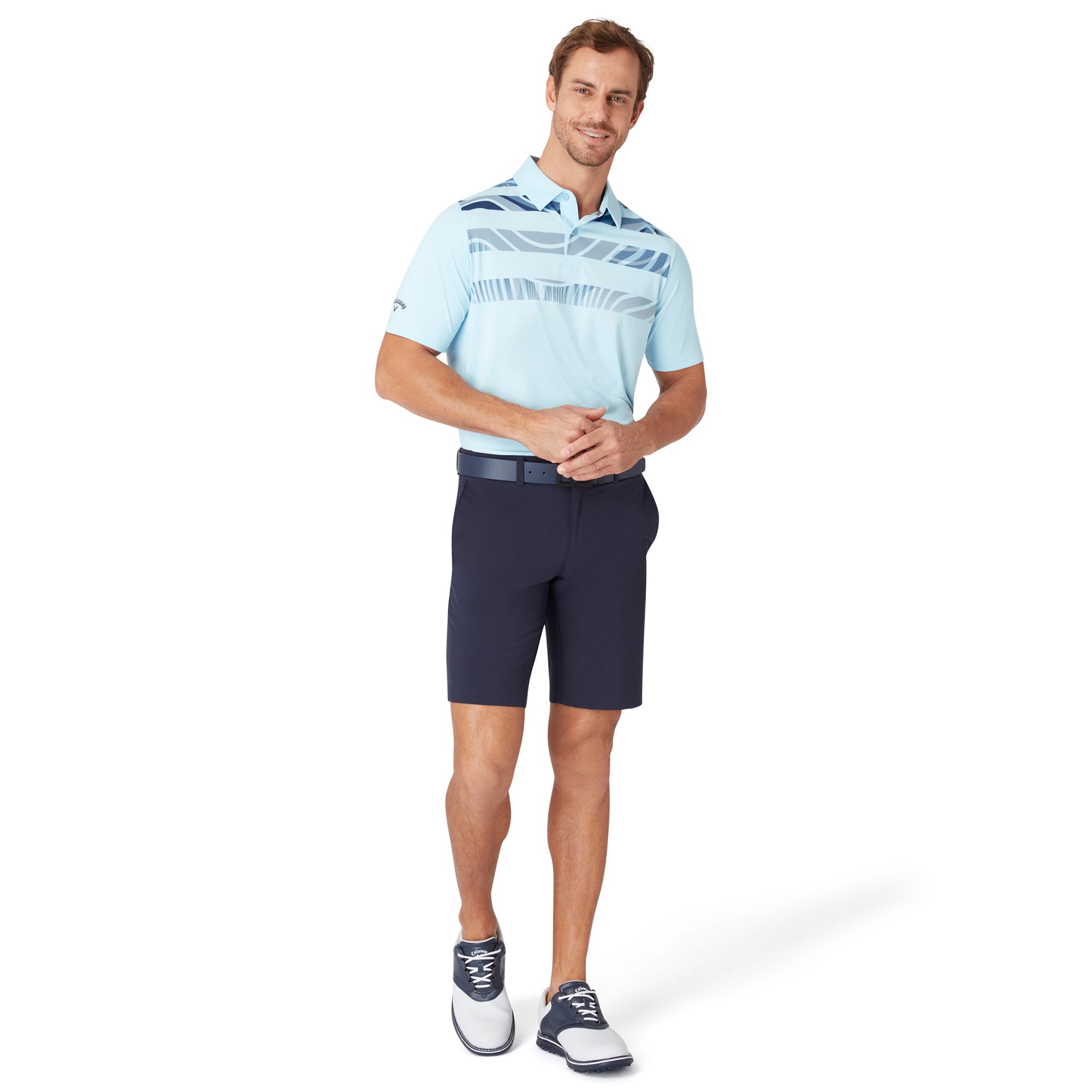 Callaway Golf Trippy Block Polo Shirt - Arctic Paradise 464 - CGKSF0A6 ...