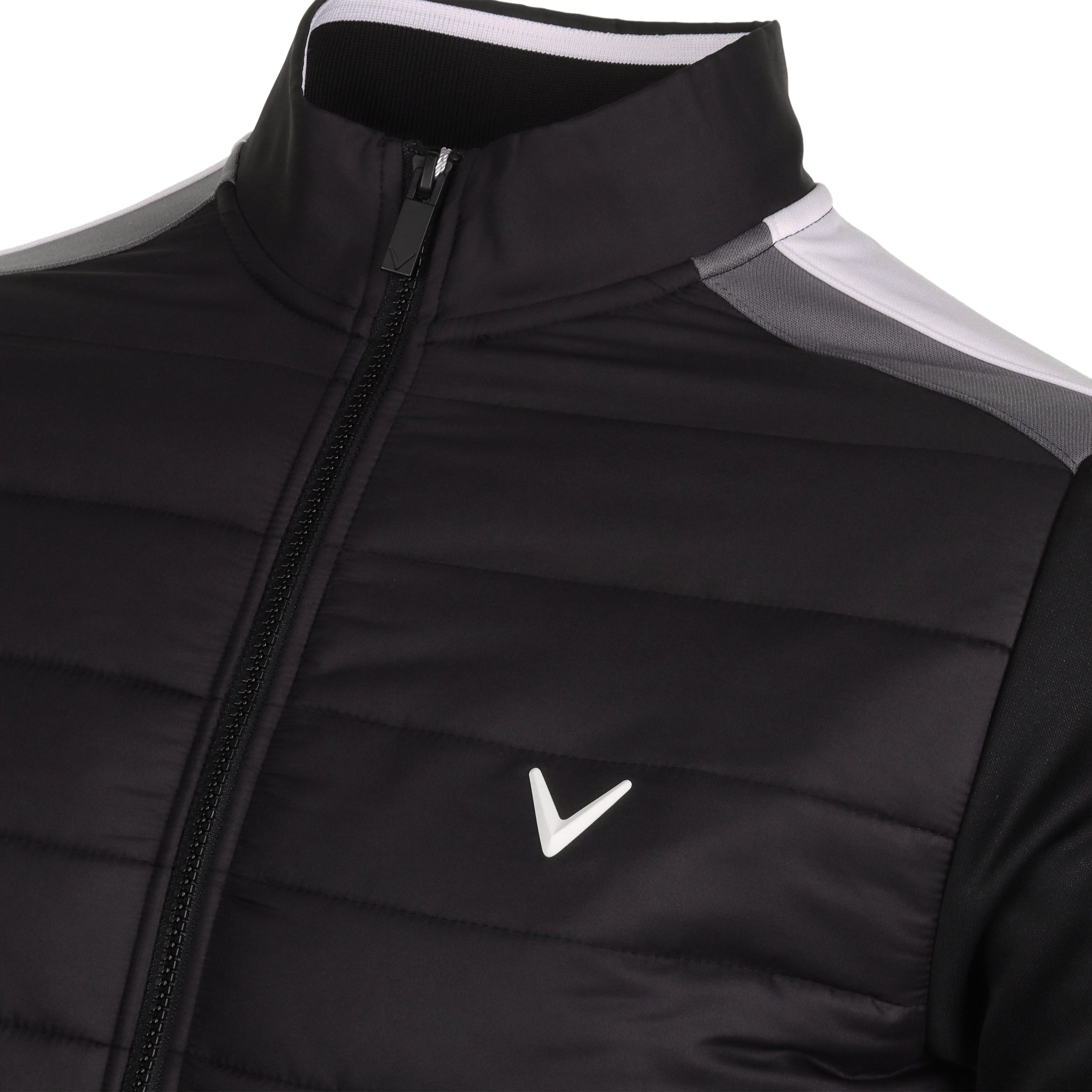 Callaway Golf X-Series Racer Mixed Media Quilted Jacket - Caviar 002 ...