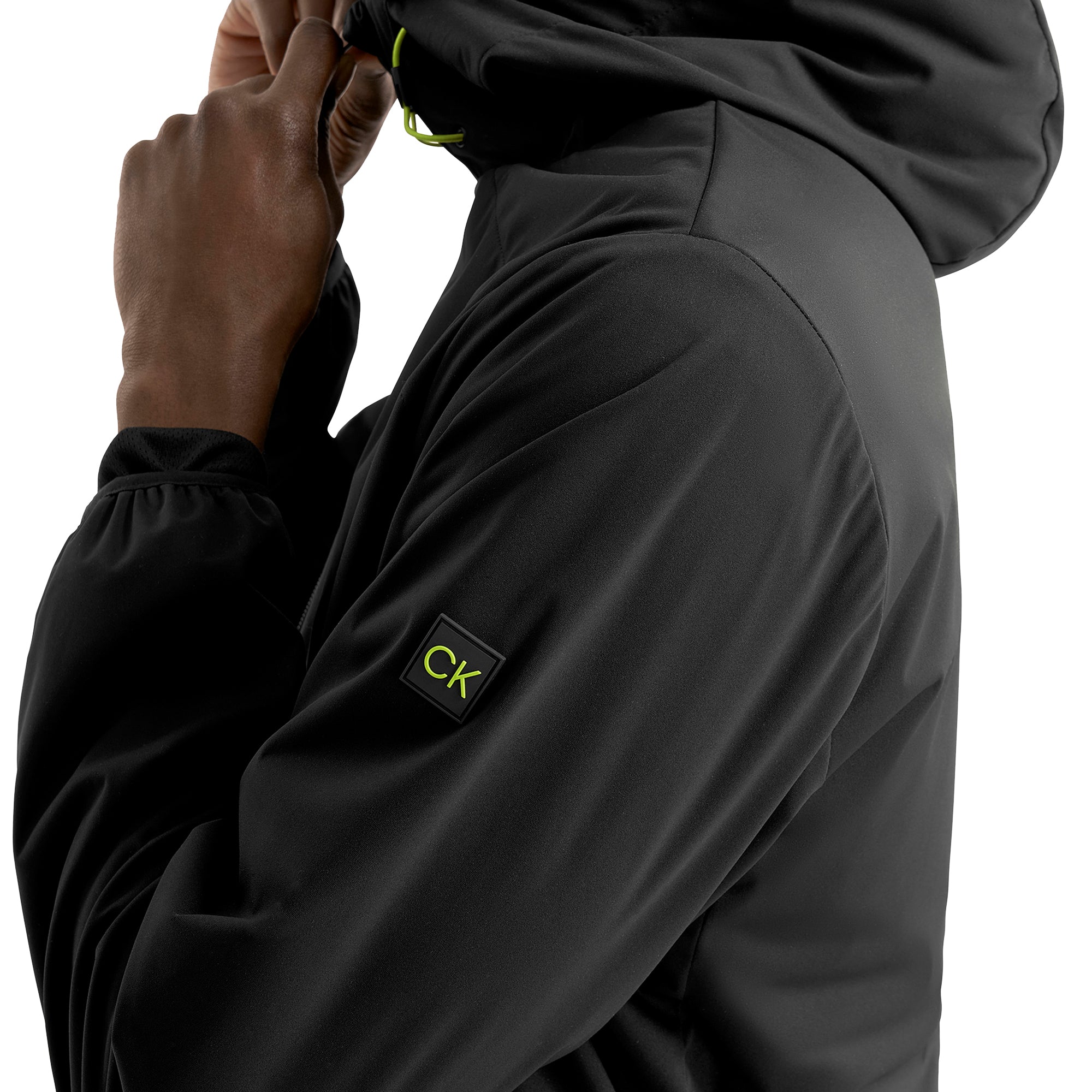 Calvin Klein Golf Augusta Lined Hooded Windbreaker - Black - C10185 ...