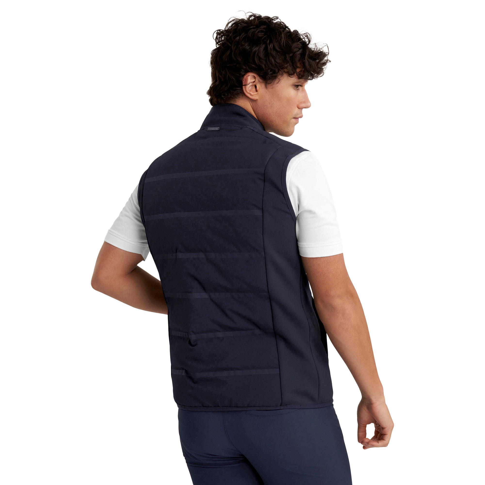 Calvin Klein Golf Houston Hybrid Full Zip Gilet - Navy - CKMA25117-Navy ...