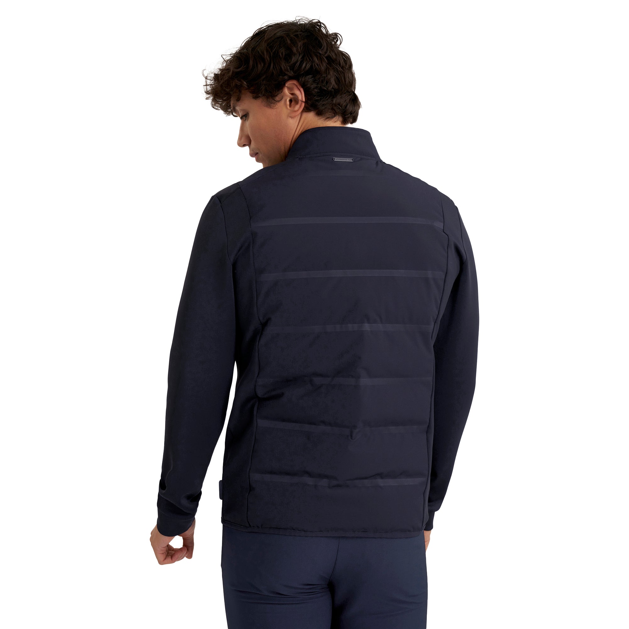 Calvin Klein Golf Houston Hybrid Full Zip Jacket - Navy - CKMA25118 ...