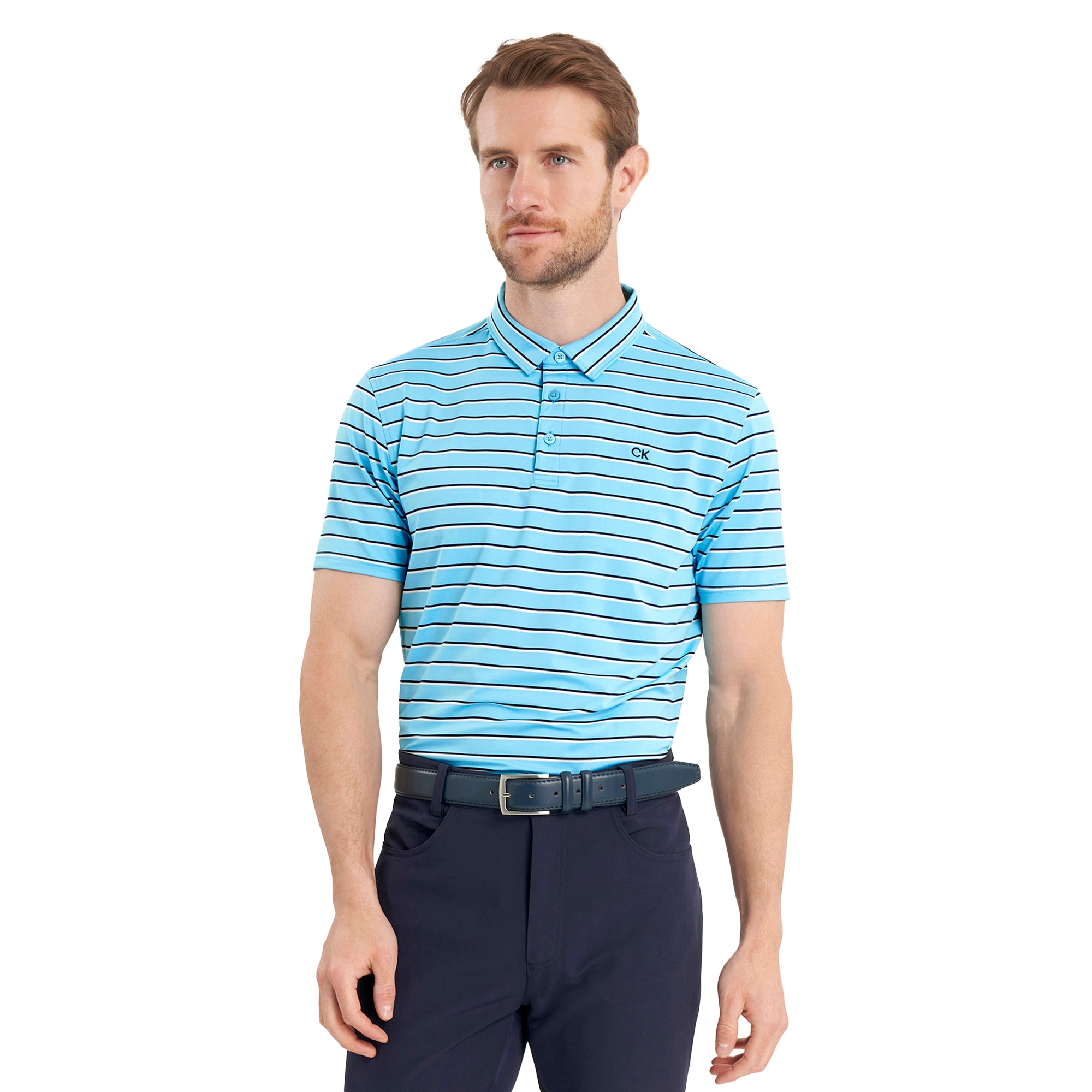 Calvin Klein Golf Winchester Shirt - Aquarius - CKMS25942-Aquarius ...