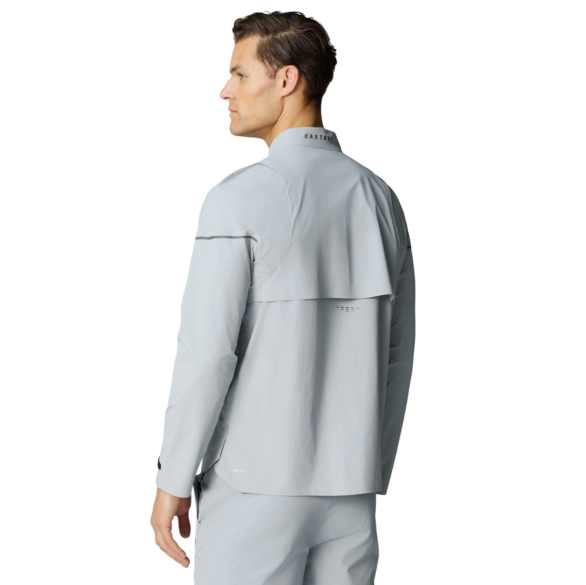 Castore Golf Pinnacle Woven Jacket - Mid Grey/Gunmetal 128 - GME50989 ...