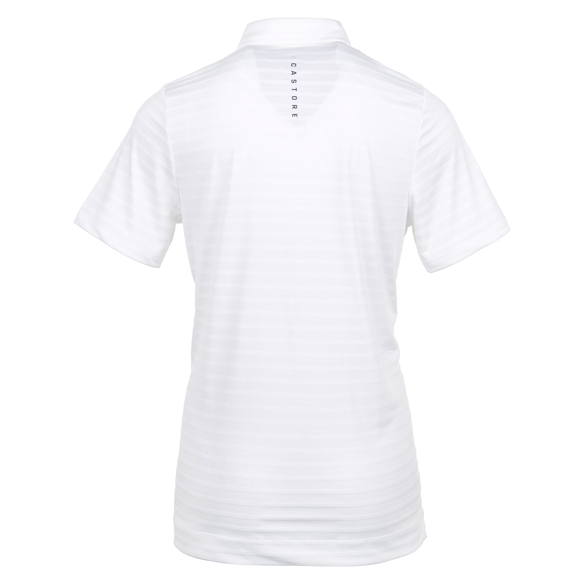 Castore Golf Textured Pique Stripe Polo Shirt SS24 GMC30691 White 020 ...