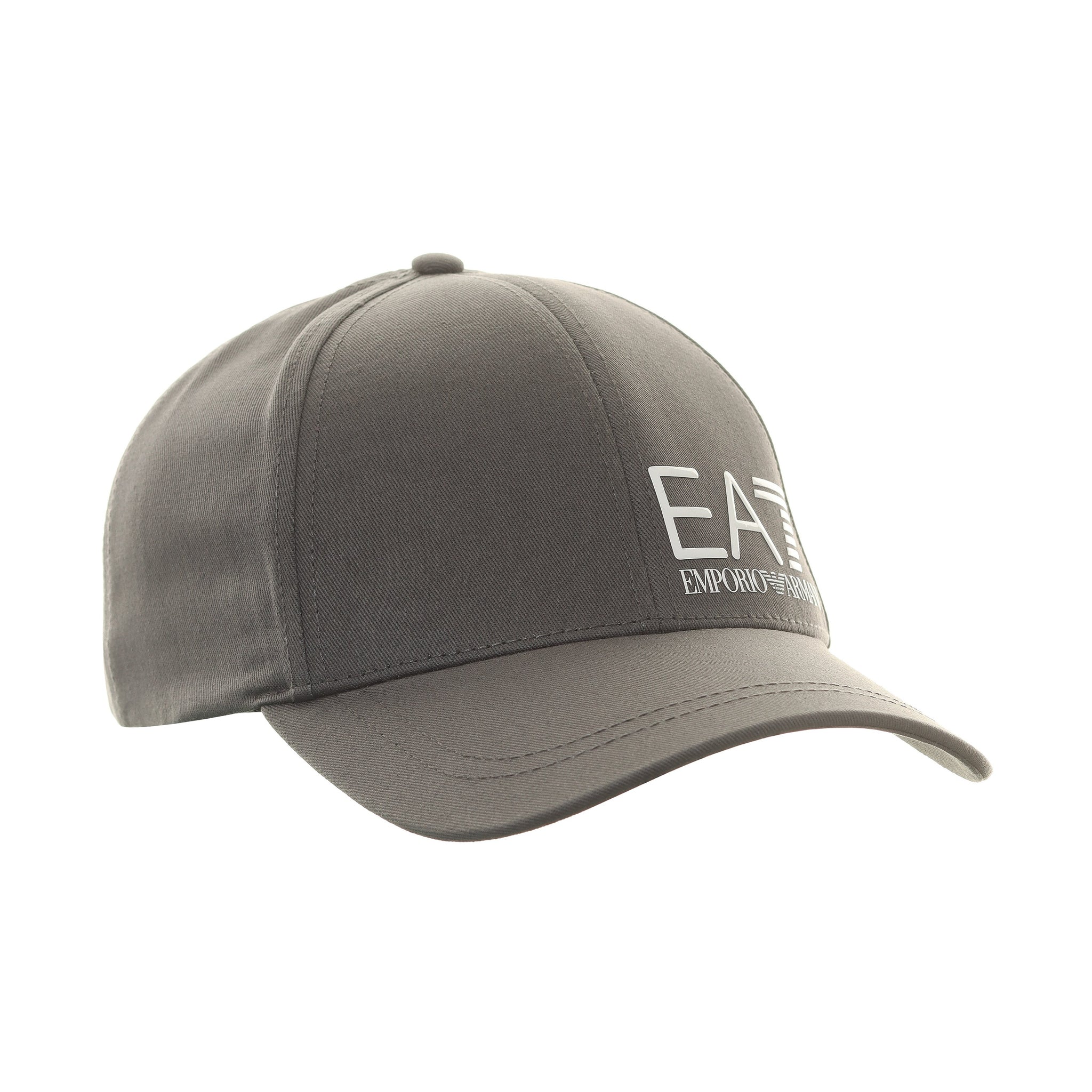 Emporio Armani EA7 Cotton Cap CC010-247088 Iron Gate White 27144 ...