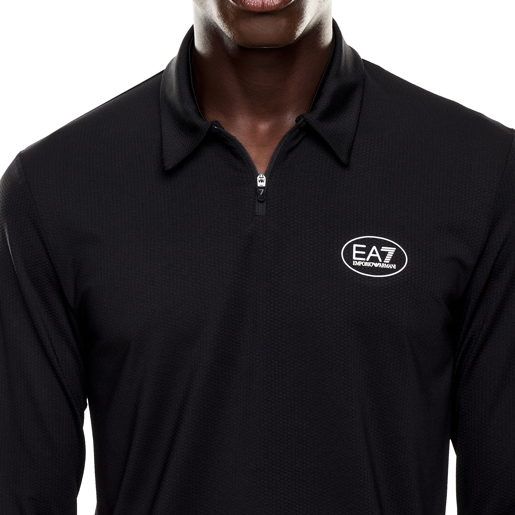 Emporio Armani EA7 Golf Pro LS Polo Shirt - Black UC001 - 7M000867 ...
