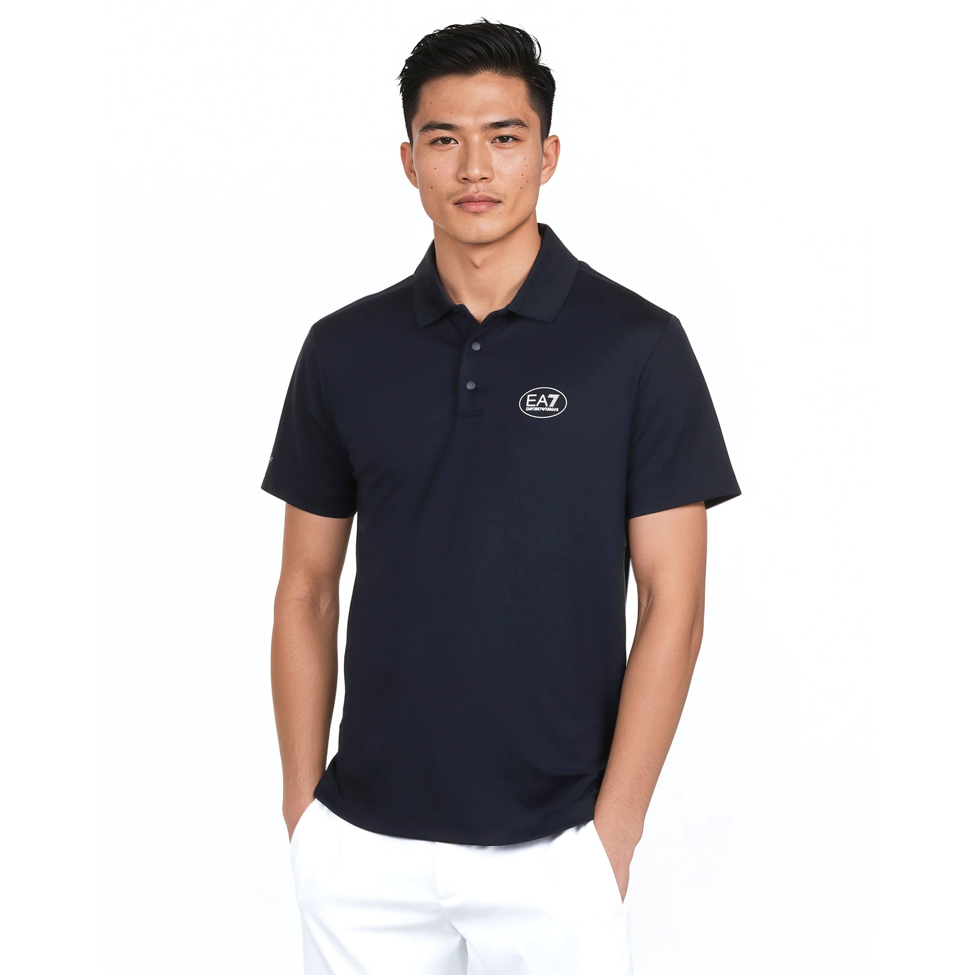 Emporio Armani EA7 Pro Polo Shirt - Armani Blue UB102 - 7M000834 ...