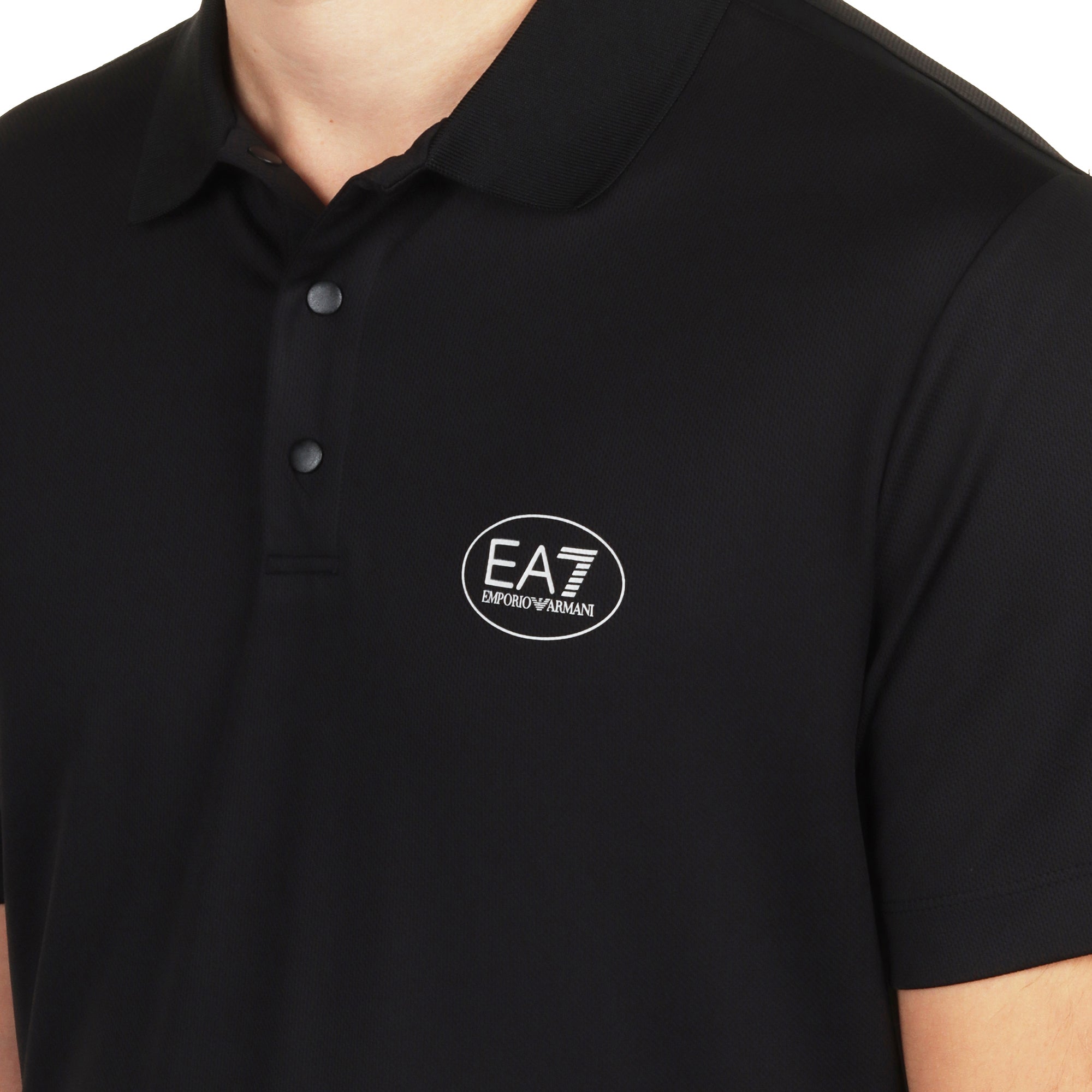 Emporio Armani EA7 Pro Polo Shirt - Black UC001 - 7M000834-AF16428 ...