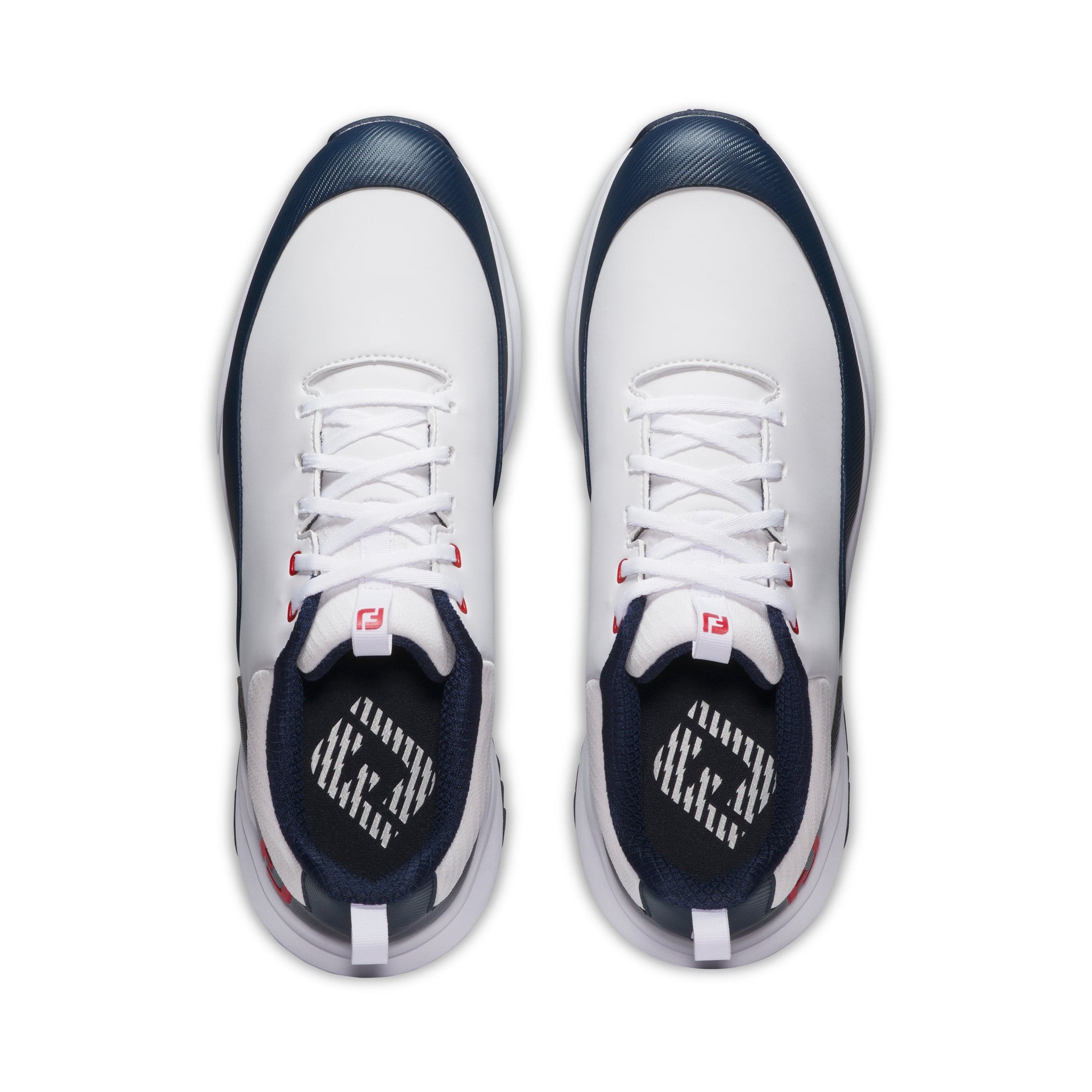 FootJoy FJ Tour Rival Golf Shoes - White/Navy/Red - 56959