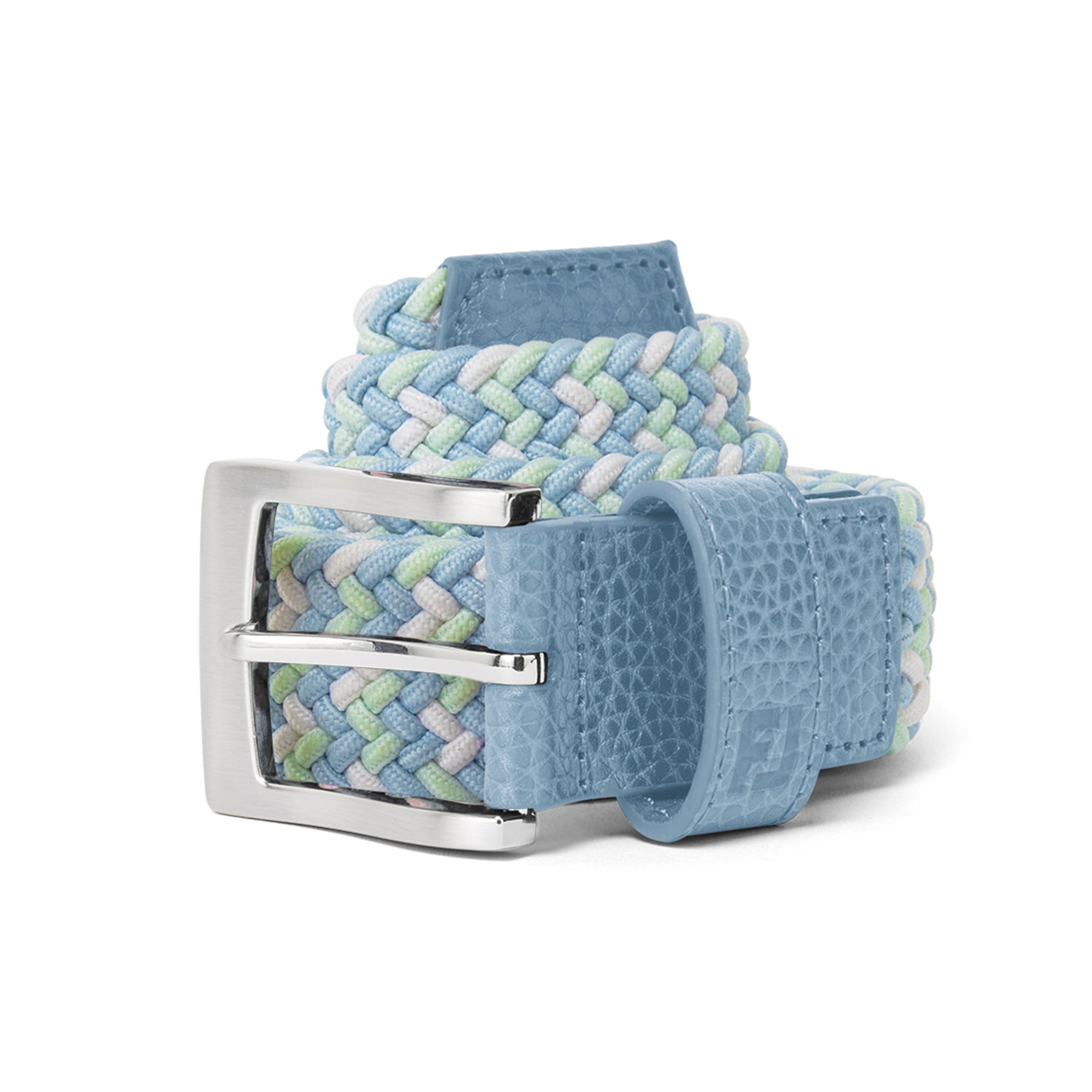 FootJoy Golf Braided Belt - Blue Jay/White/Pistachio - 69571 - Function18