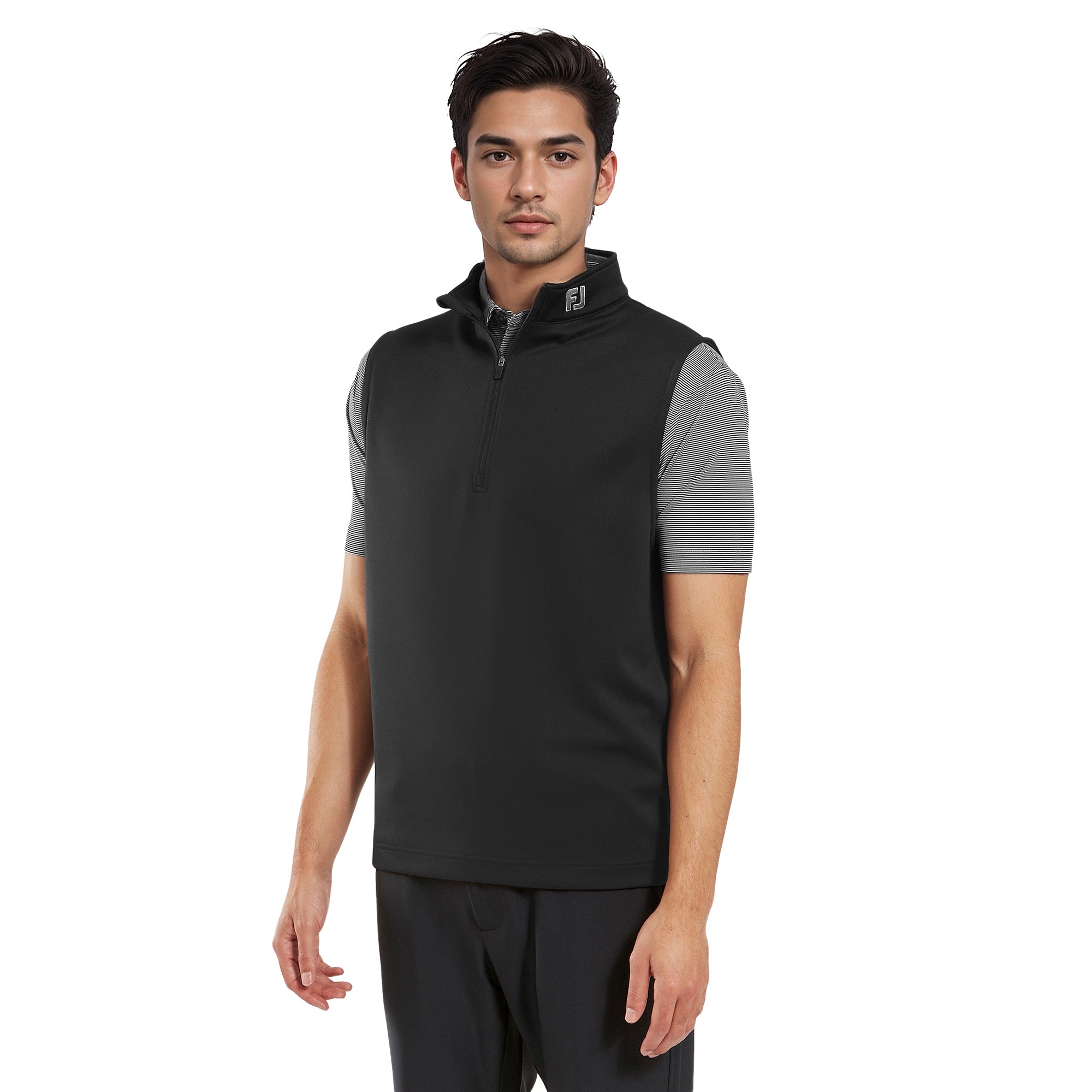FootJoy Half Zip Vest - Black - 34145 - Function18