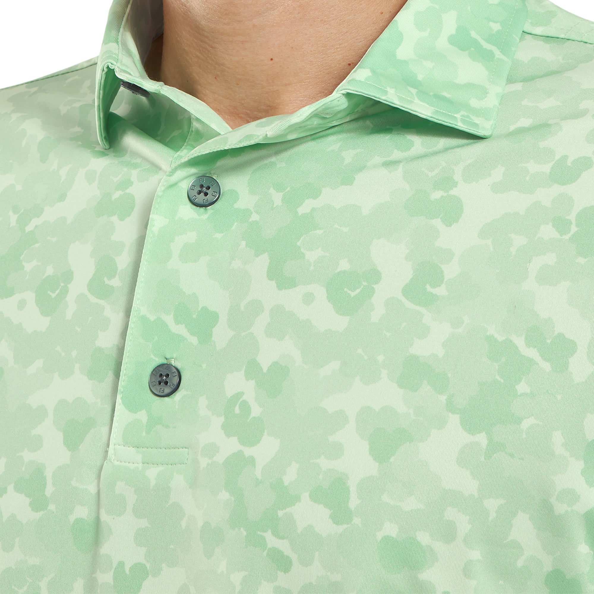 FootJoy Pop Camo Lisle Golf Shirt - Pistachio - 34061 - Function18 ...