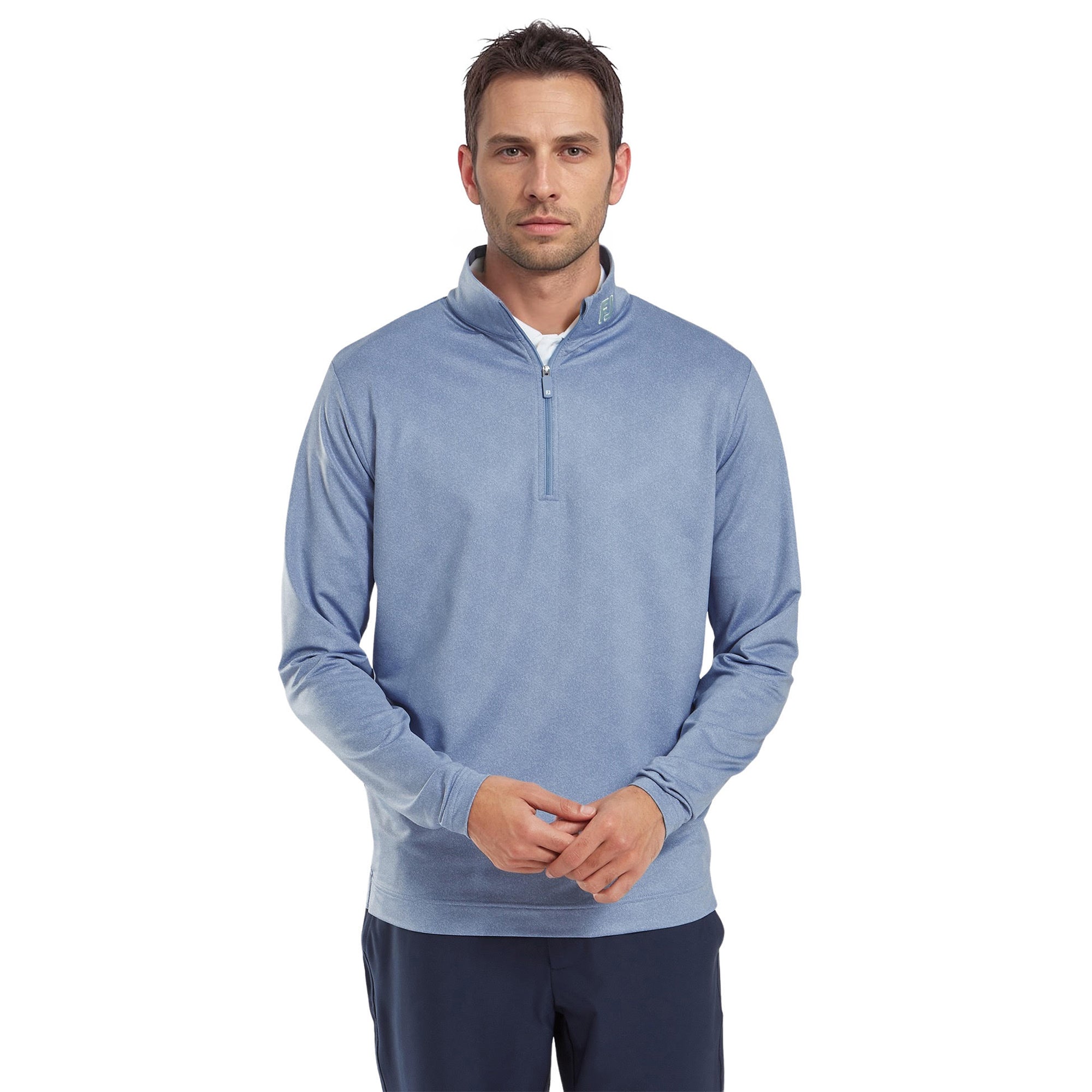 FootJoy Speckle Print Chill Out Pullover - Blue Jay - 34096 ...
