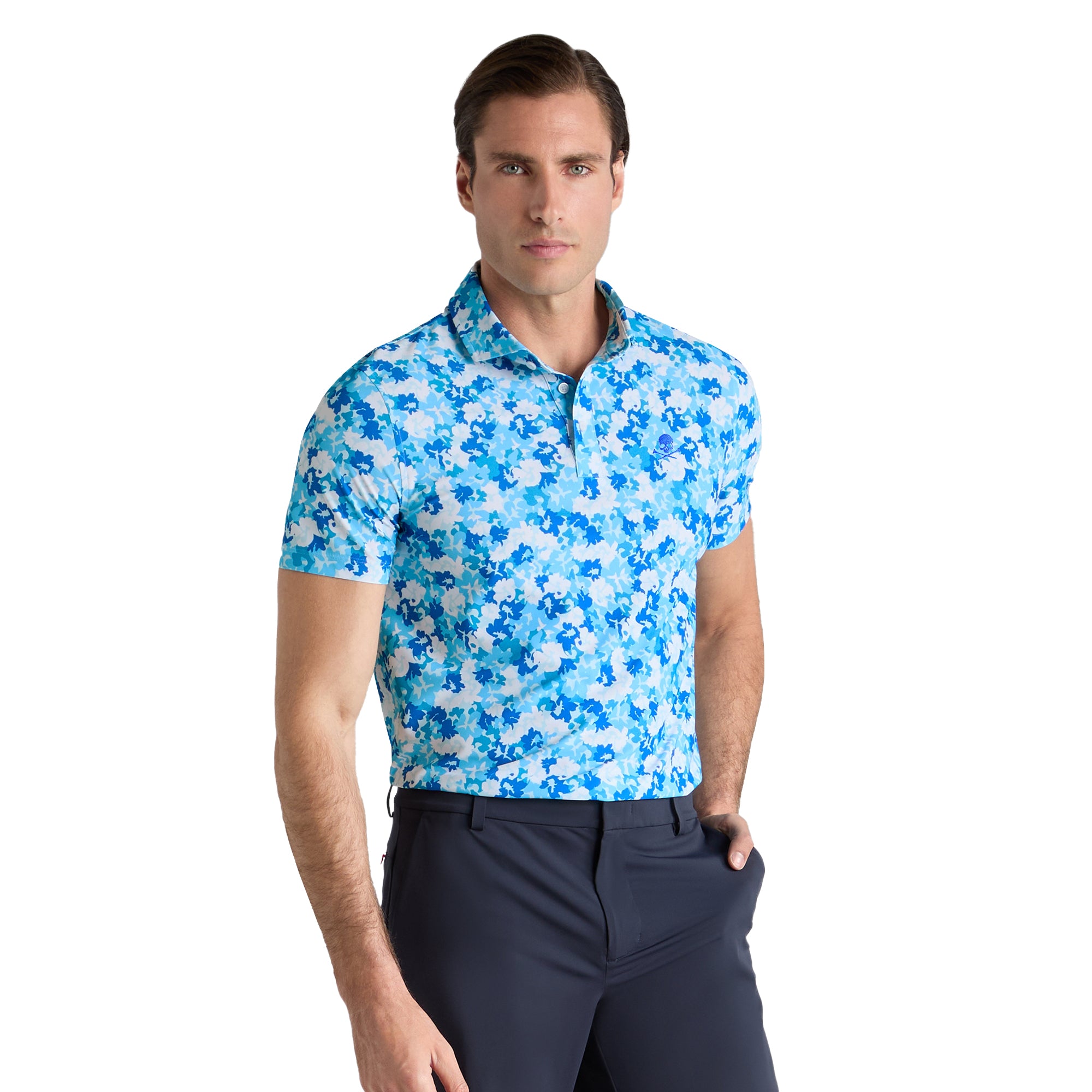 G/FORE Camo Floral Tech Pique Polo Shirt - Lisbon - GMP000056-LISB-LC ...