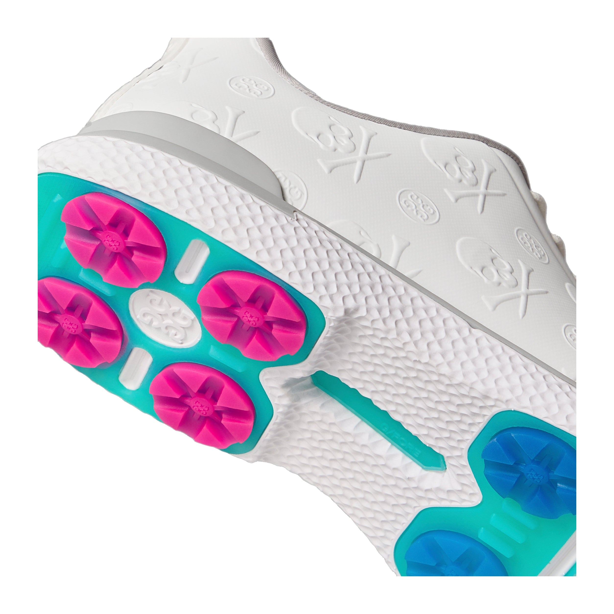 G/FORE Gallivan2r G/LOCK Embossed Golf Shoes White GMF000107-S/NIM ...