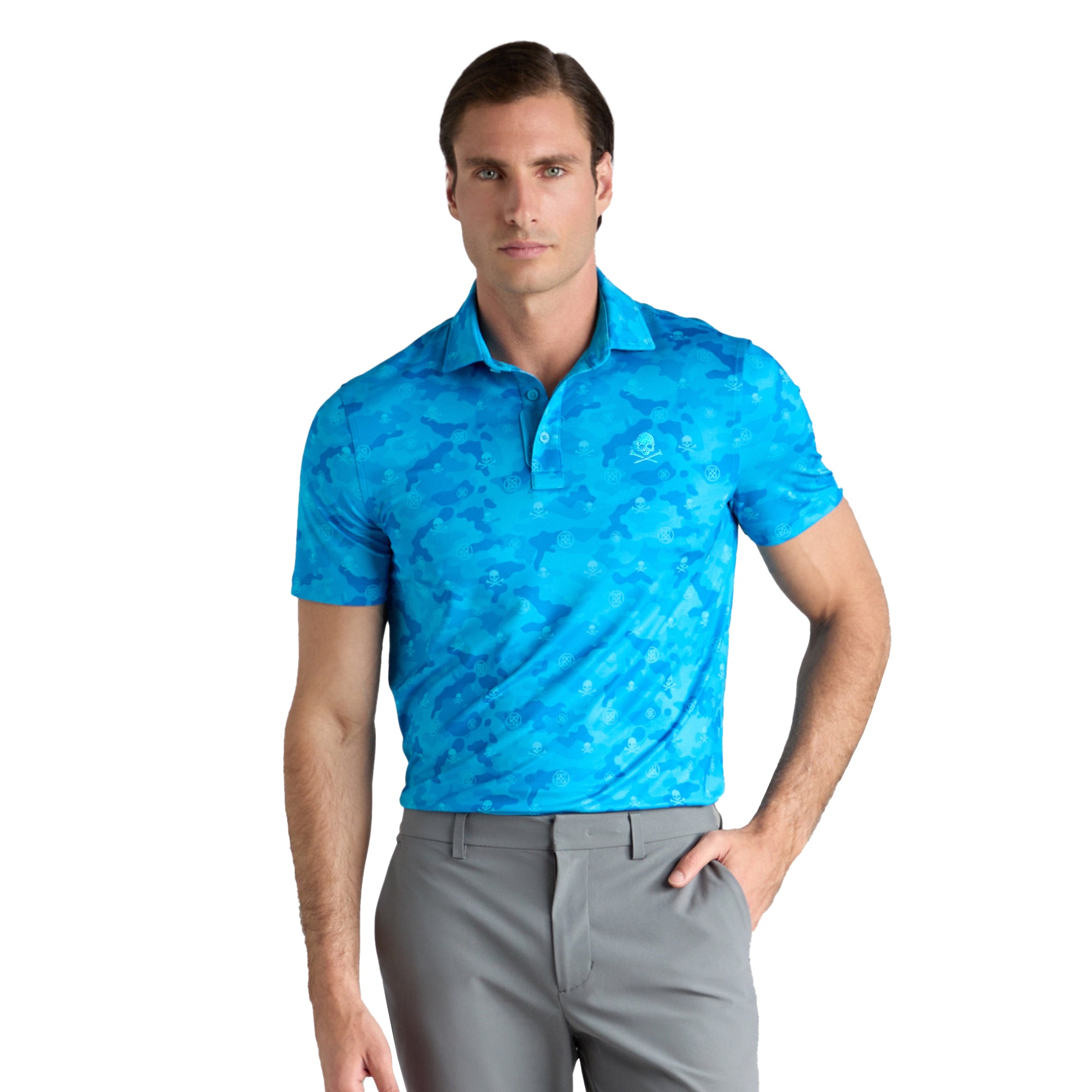 G/FORE Icon Camo Tech Jersey Polo - Venetian - GMP000100-VENET-LC ...