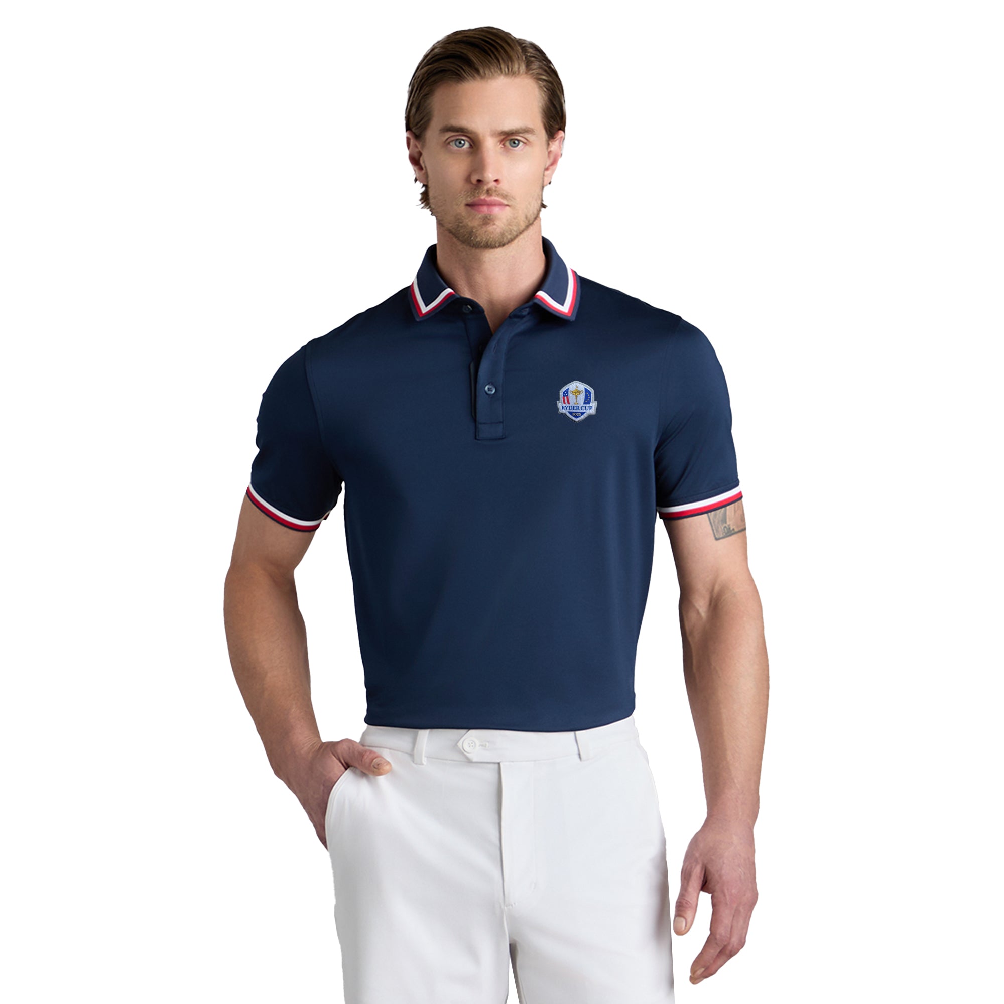 G/FORE Ryder Cup G/Tab Banded Polo Shirt - Twilight - GMP000075RC-TWLT ...