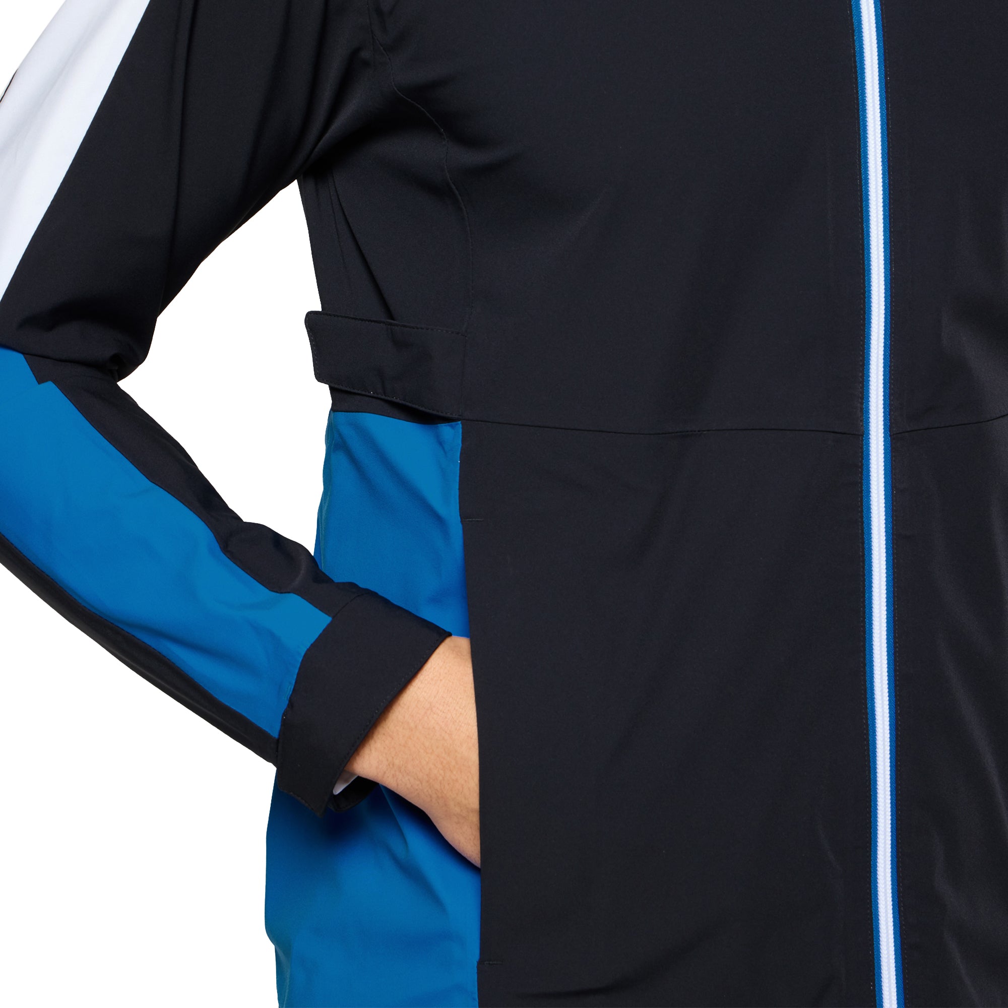 Galvin Green Arlo Pertex Waterproof Golf Jacket - Black/Royal Blue 8756 ...