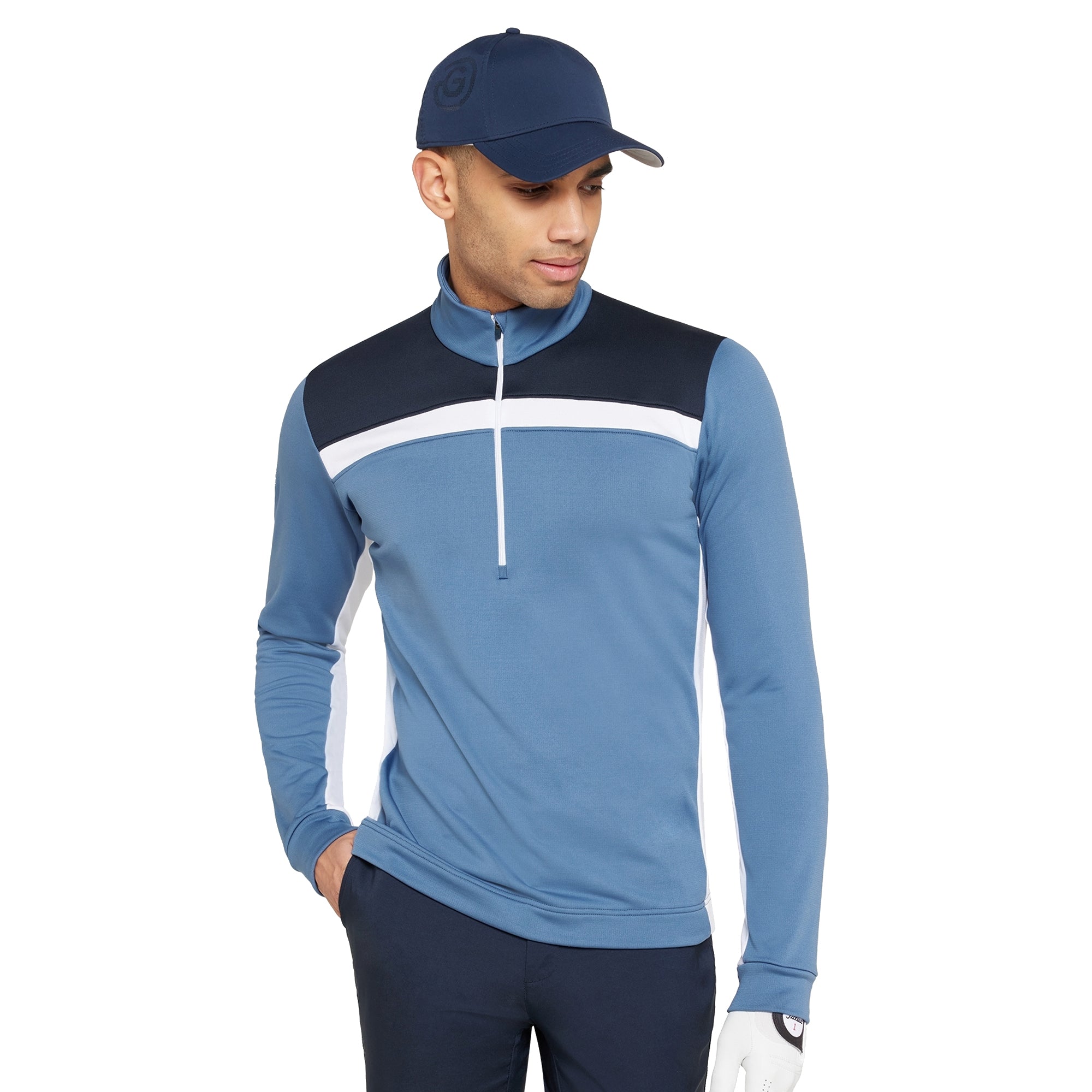 Galvin Green Dean Insula Golf Pullover - Moonlight Blue/Navy 8808 ...