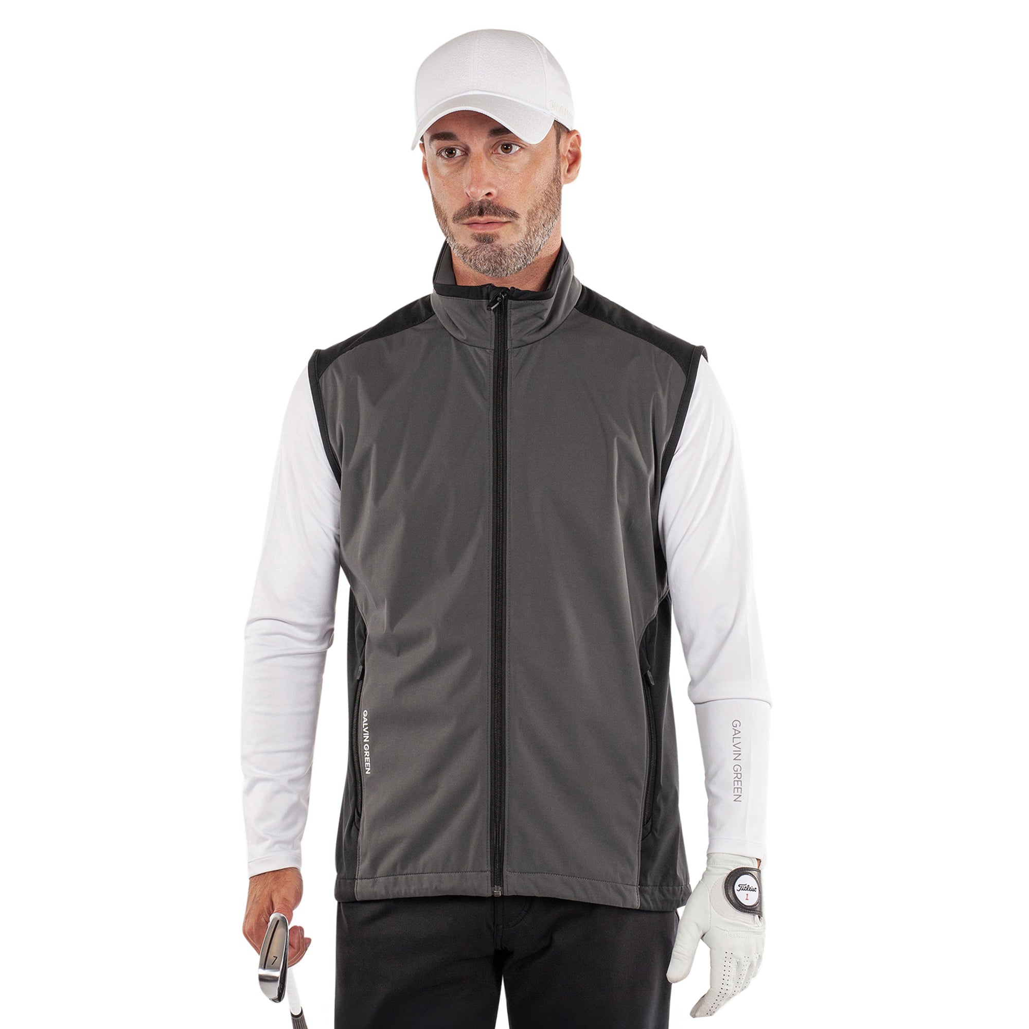 Galvin Green Leo Interface-1 Golf Vest - Forged Iron/Black 9237 - Leo ...