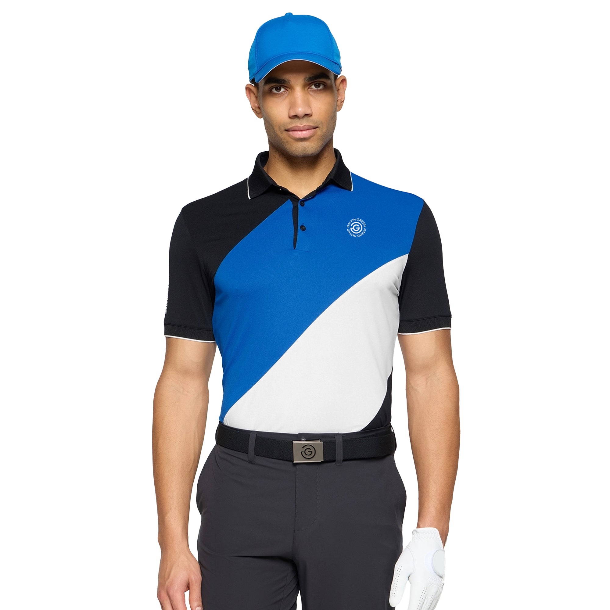 Galvin Green Maggio Ventil8+ Golf Shirt - Royal Blue/Black 8751 ...