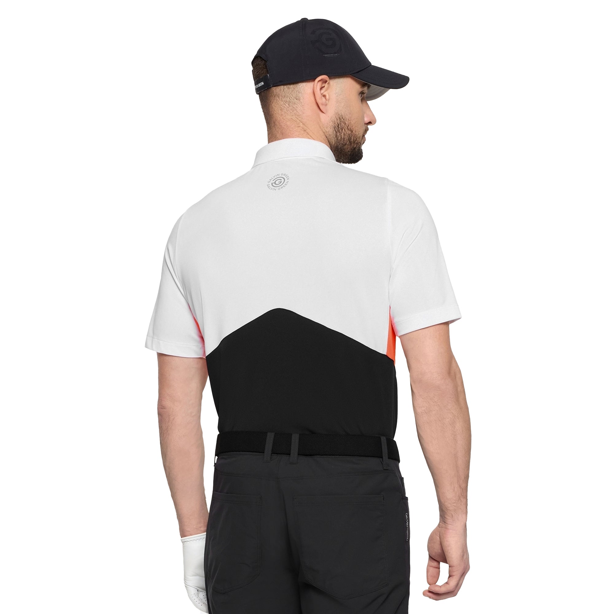 Galvin Green Marco Ventil8+ Golf Shirt - White/Black 9434 - Function18