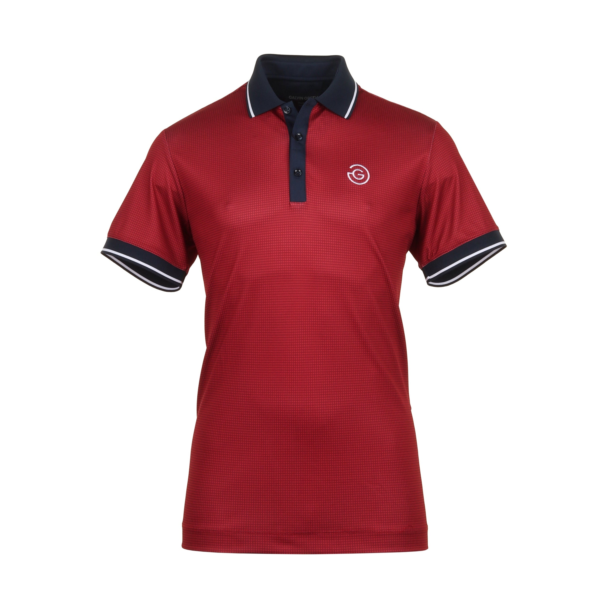 Galvin Green Miller Ventil8+ Golf Shirt - Red/Navy 8875 - Miller-8875 ...