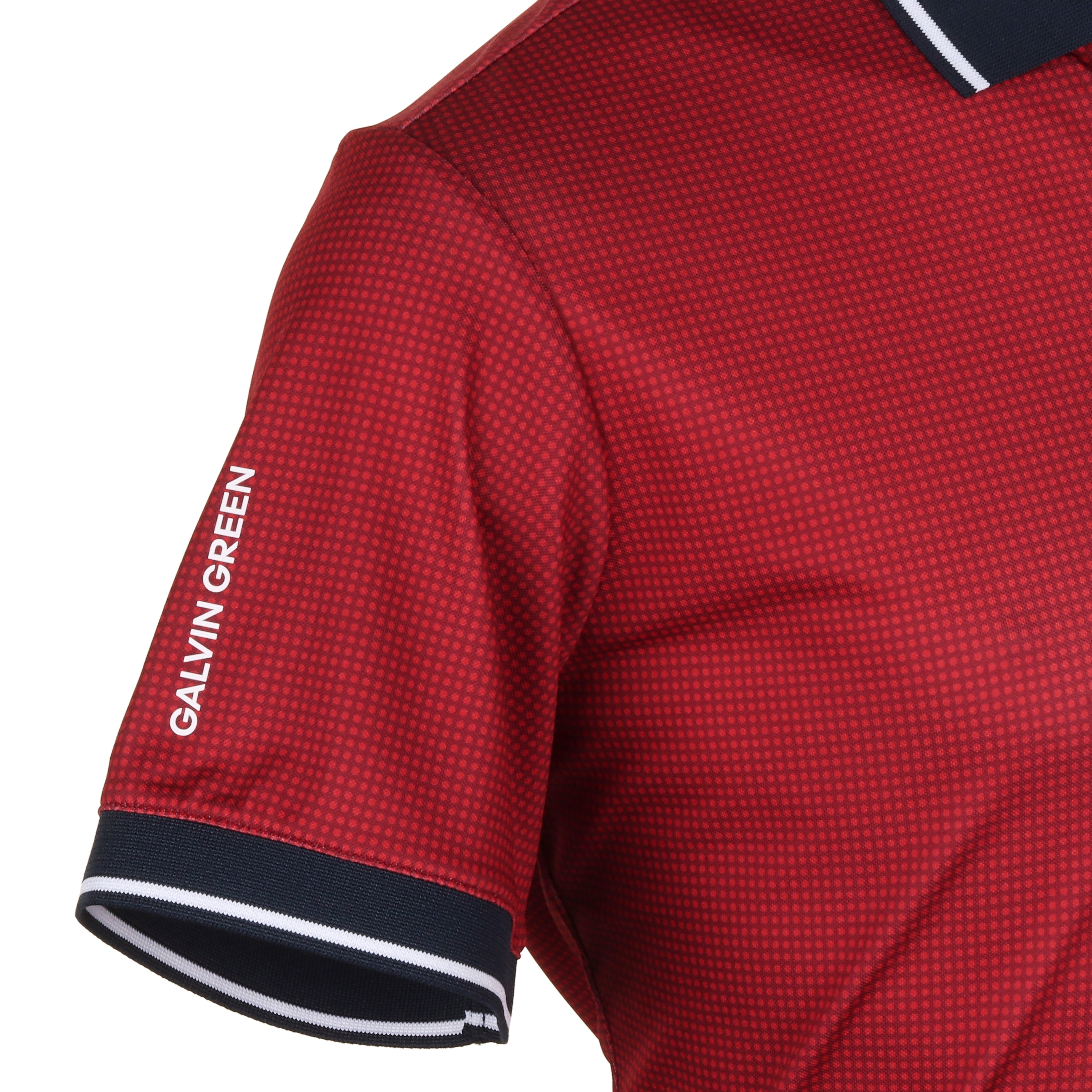Galvin Green Miller Ventil8+ Golf Shirt - Red/Navy 8875 - Miller-8875 ...