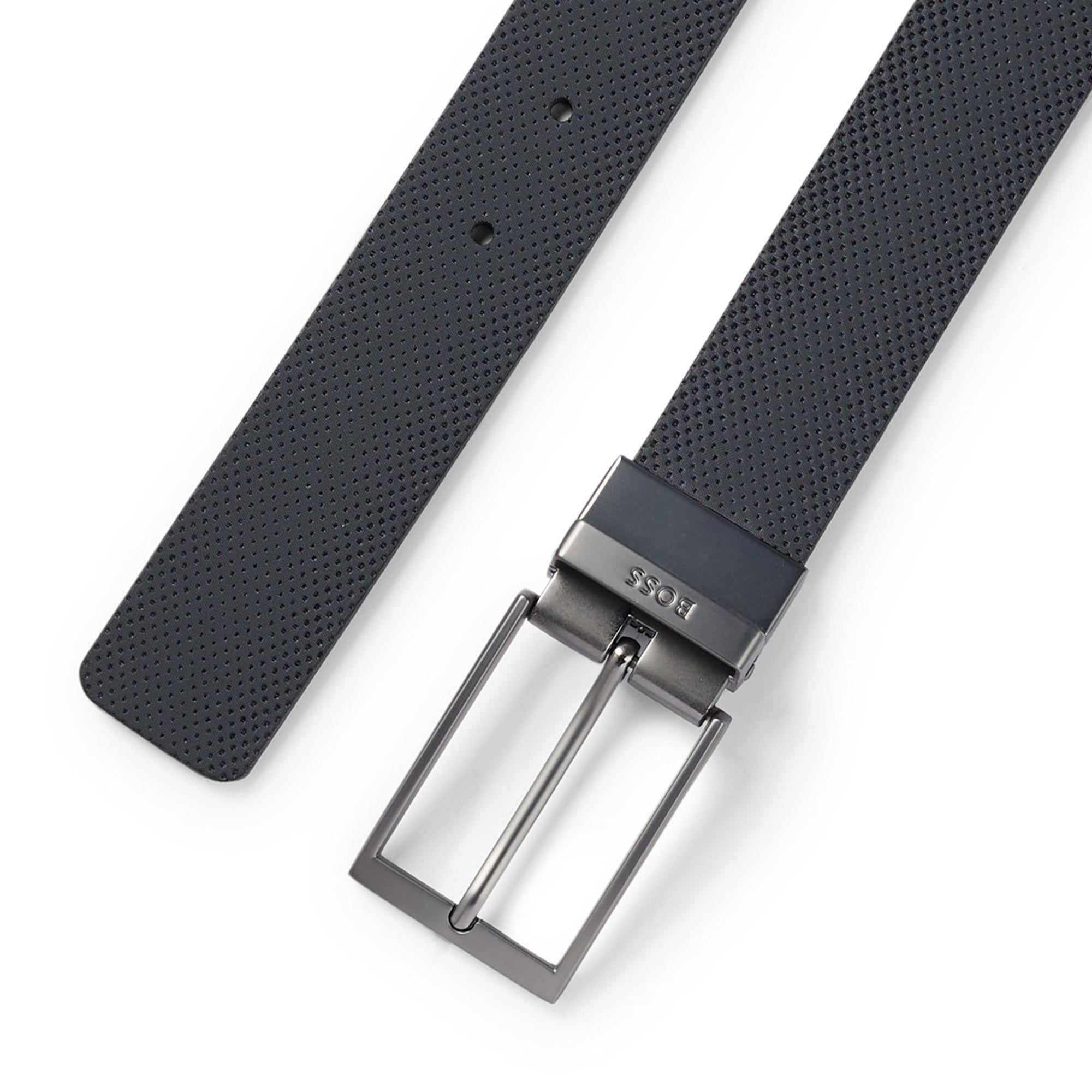 BOSS Golf-Tees_Soft Golf Belt - Navy 410 - 50513194-410 - Function18