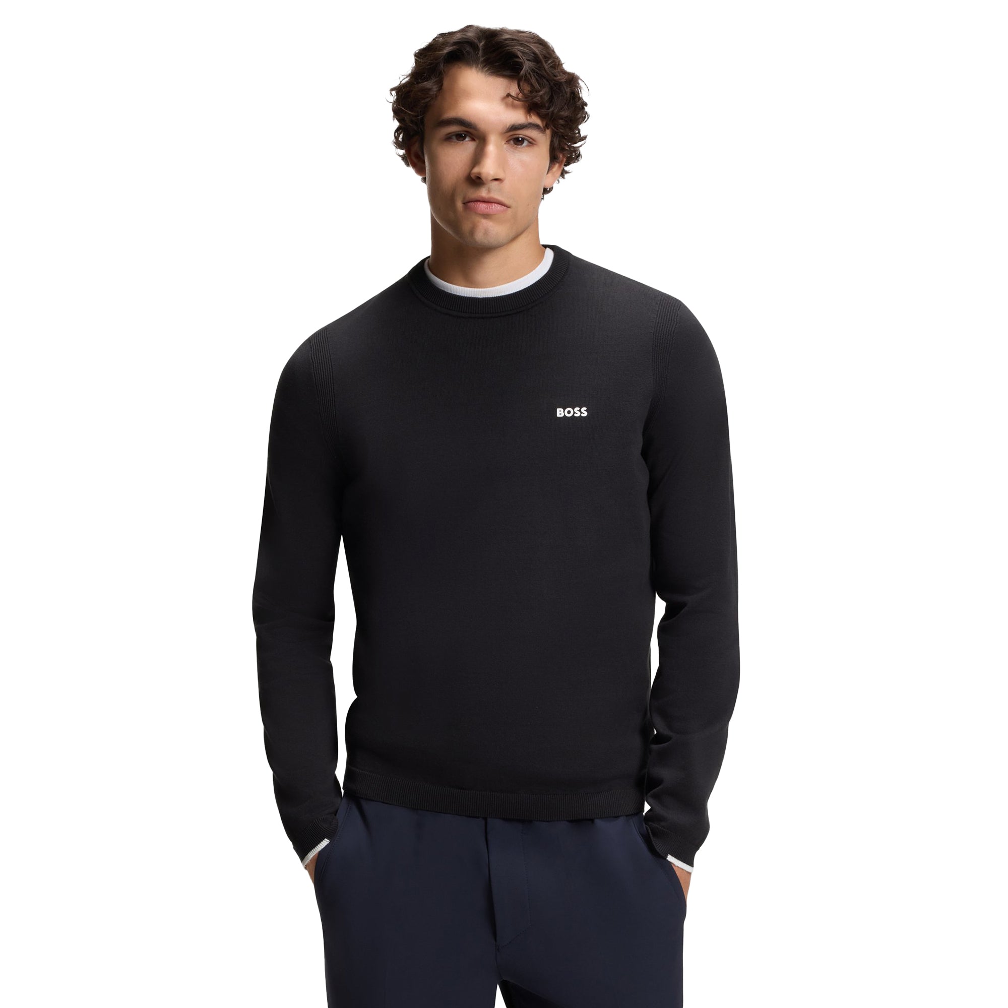 BOSS KN_Ever-X Crew Neck - Dark Blue 402 - 50556145-402 - Function18