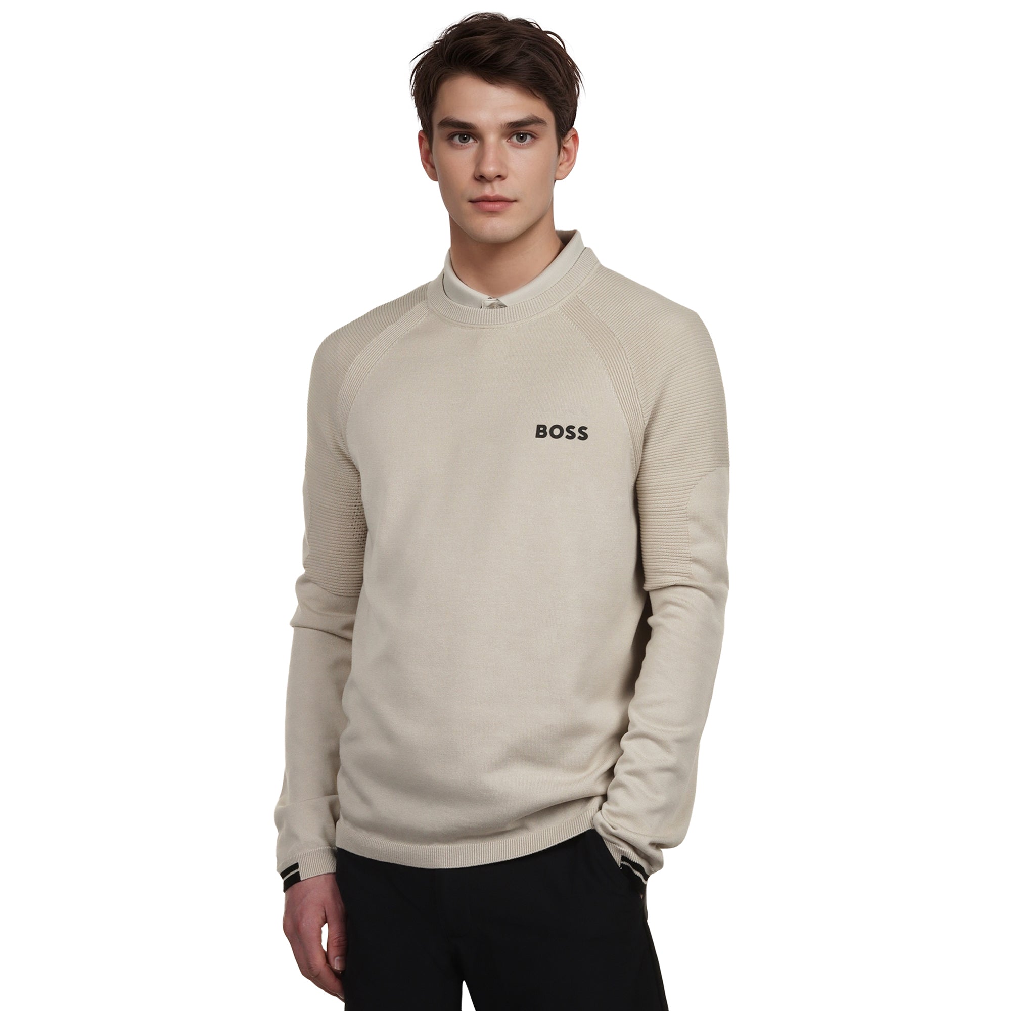 BOSS K_Perform-Max Crew Neck Sweater - Peyote 284 - 50528739-284 ...