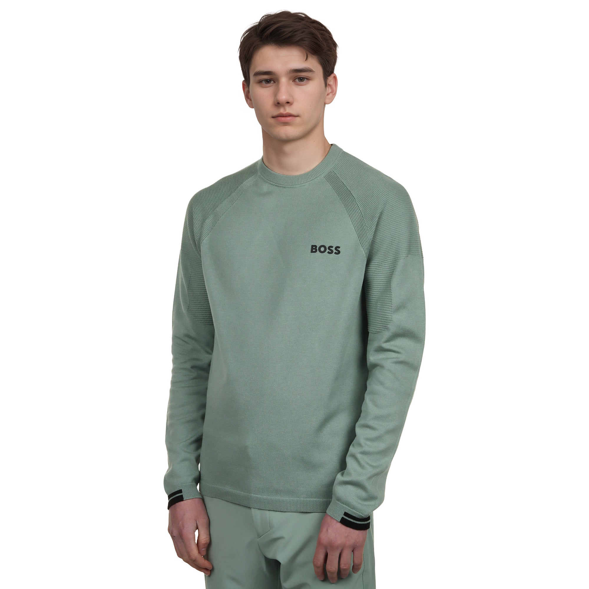 BOSS K_Perform-Max Crew Neck Sweater - Light Green 357 - 50528739-357 ...