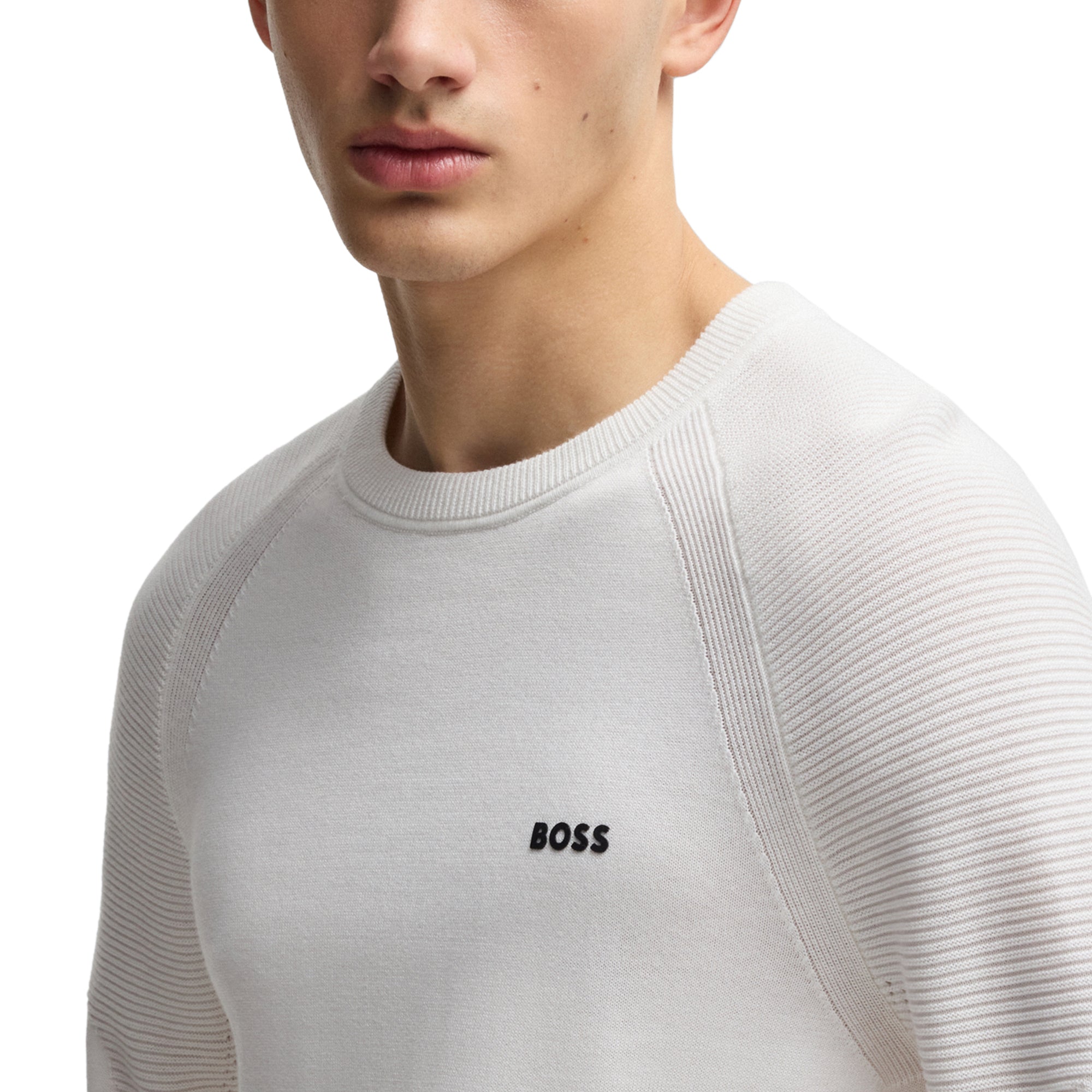 BOSS K_Perform-Max Crew Neck Sweater - White 100 - 50528739-100 ...