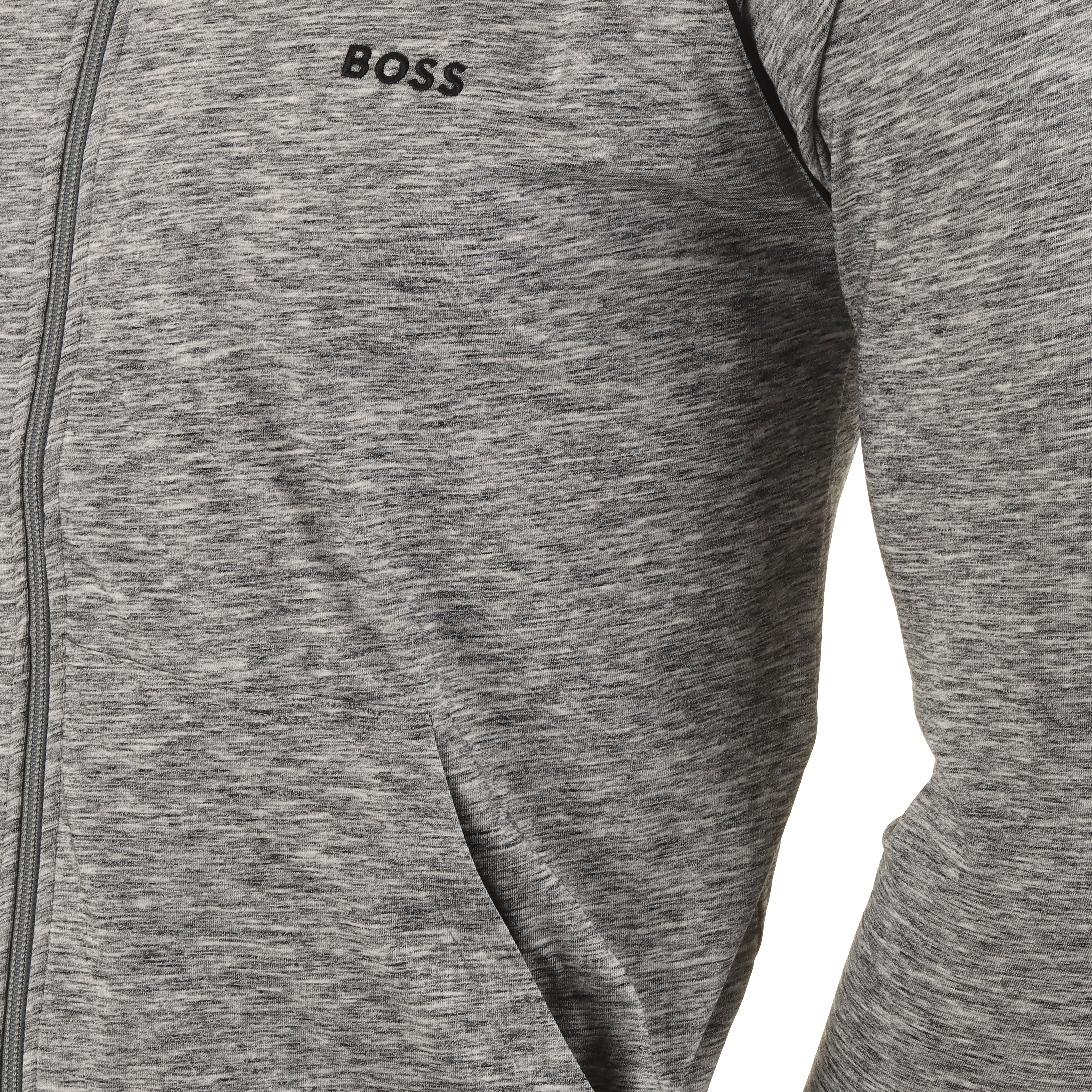 BOSS Mix&Match Hooded Jacket 50515313 Grey Melange 061 | Function18 ...