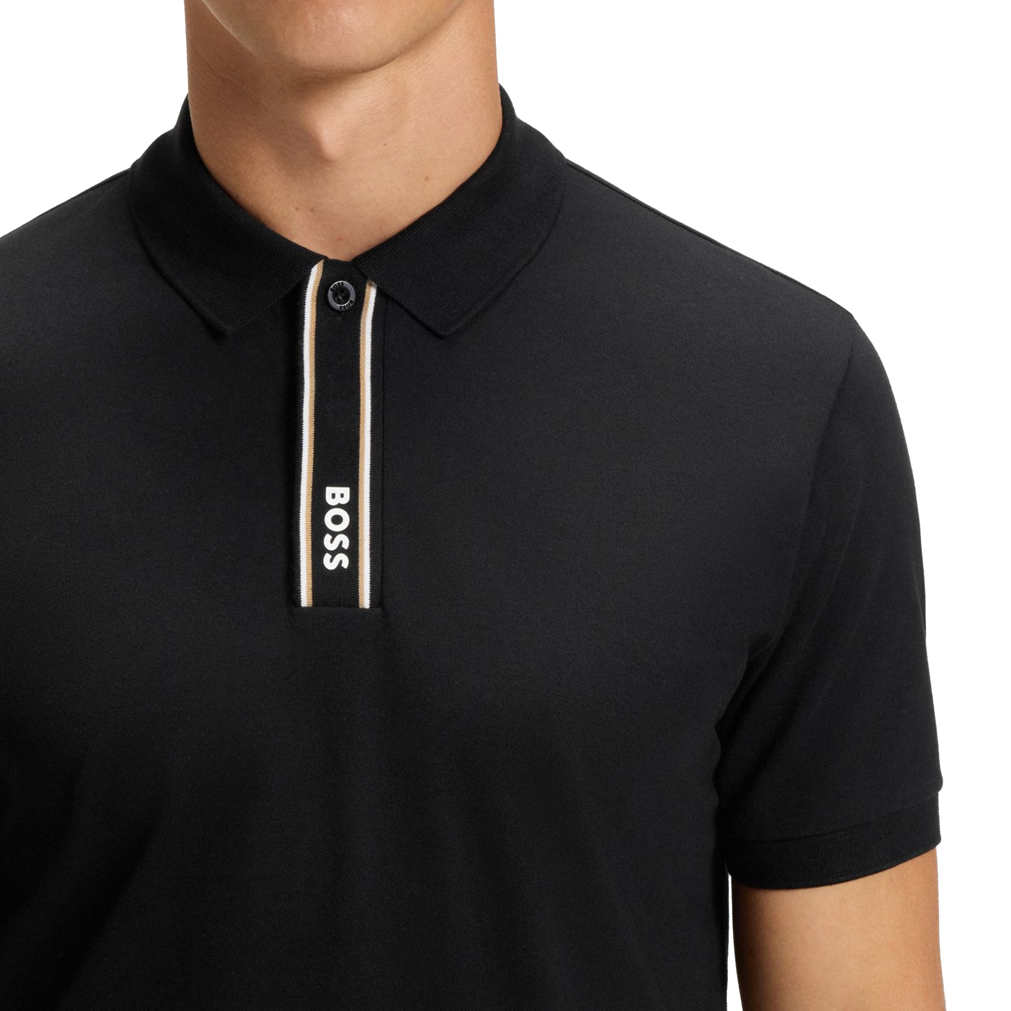 BOSS Paddy GOC Polo Shirt WI25 - Black 001 - 50549362-001 - Function18 ...