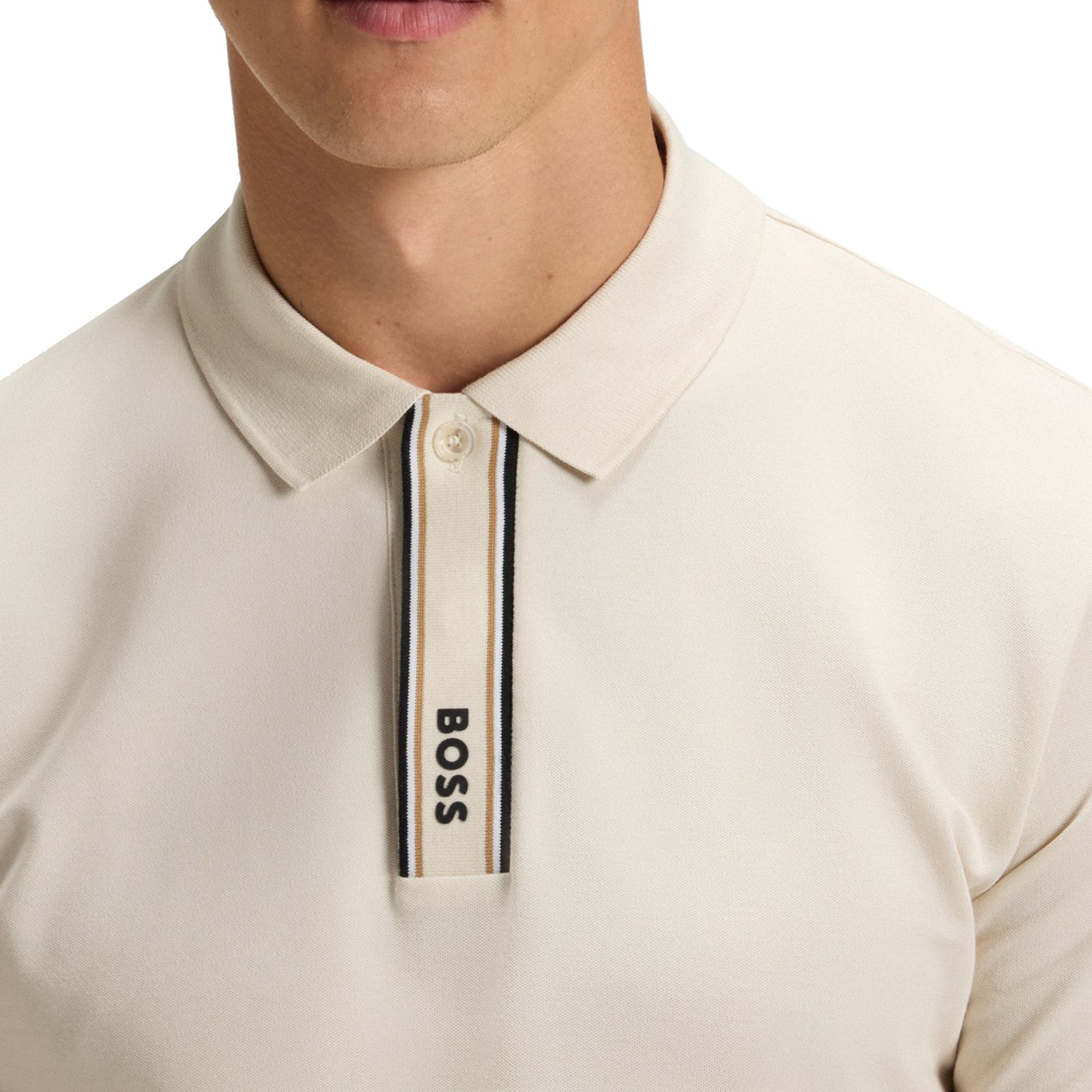 BOSS Paddy GOC Polo Shirt WI25 - Light Beige 131 - 50549362-131 ...