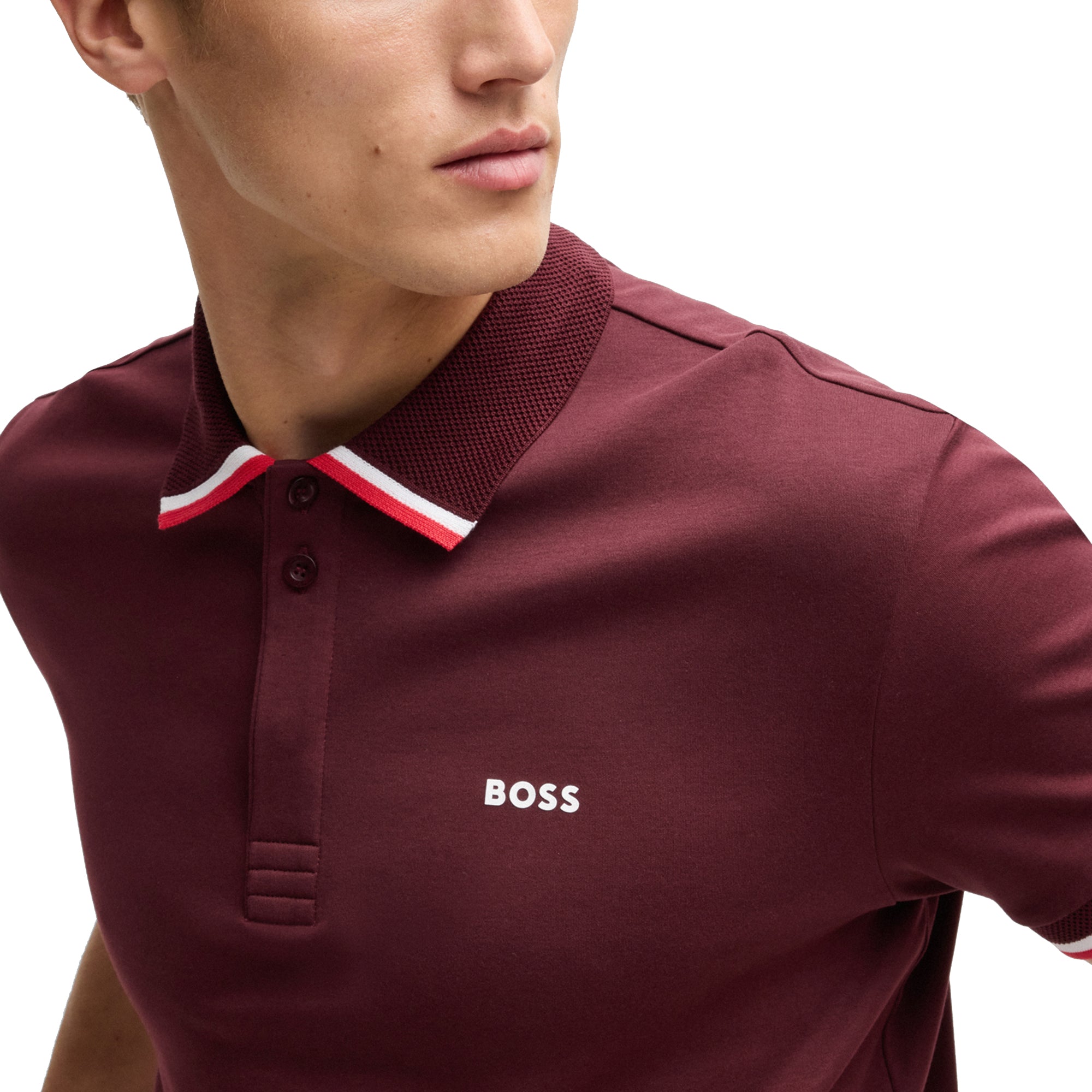 BOSS Paddy Lux Heritage Polo Shirt SU25 - Port Royale 614 - 50538185 ...