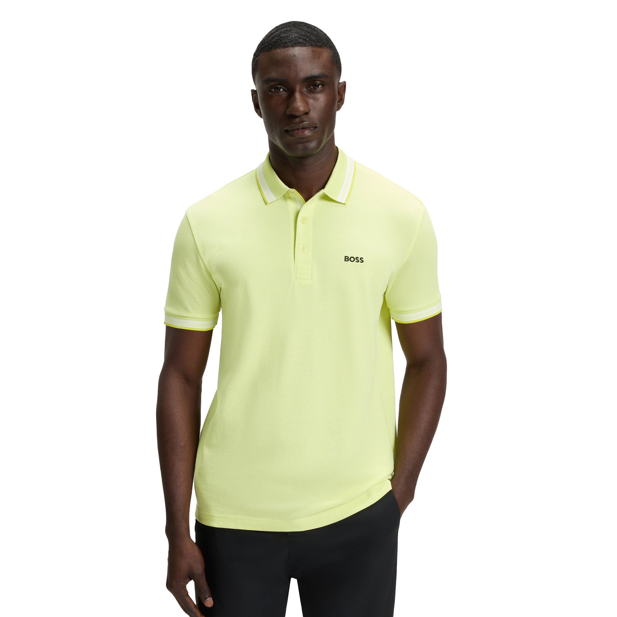 BOSS Paddy Polo Shirt FA25 - Lemon 343 - 50469055-343 - Function18 ...