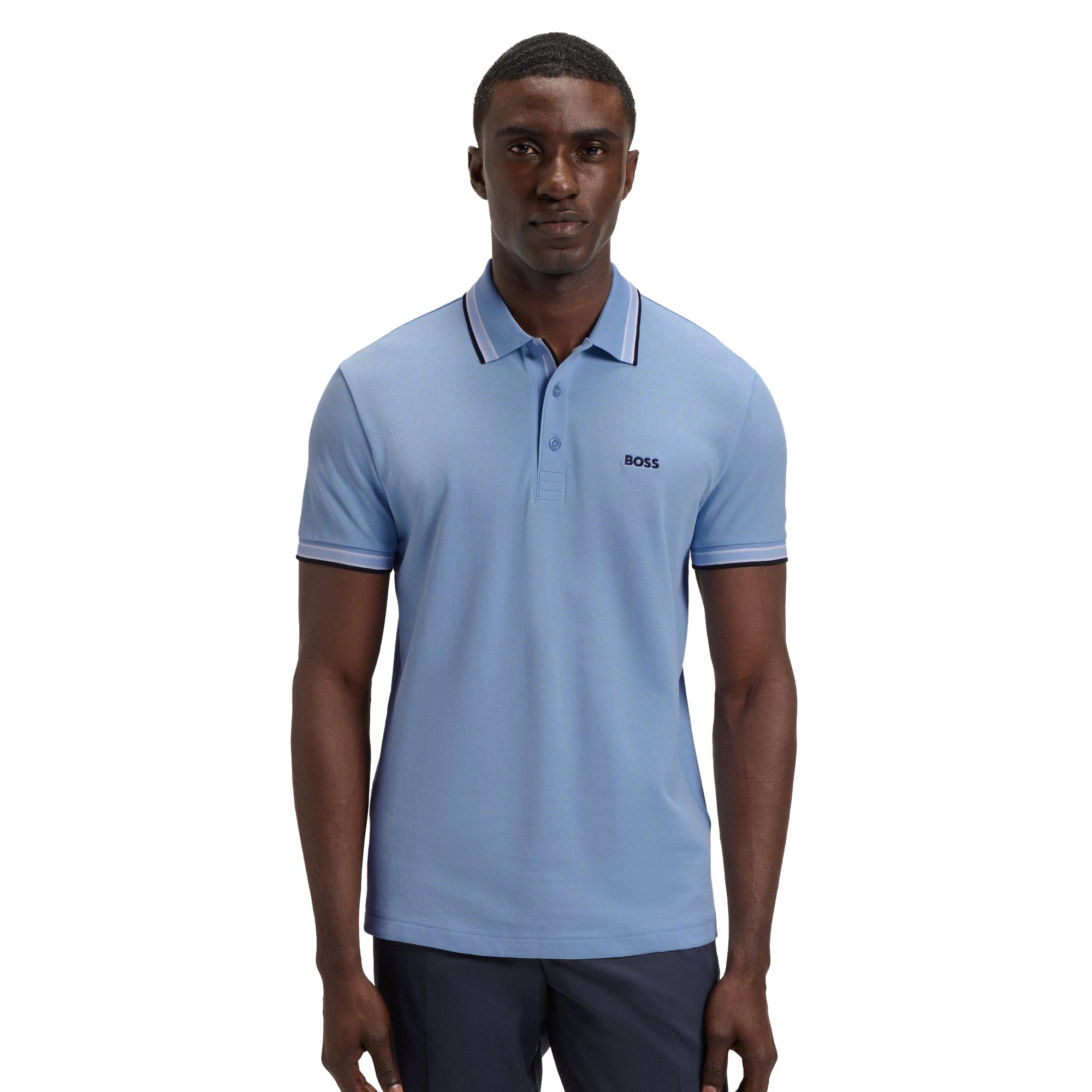 BOSS Paddy Polo Shirt SP26 - Cornflower Blue 469 - 50469055-469 ...