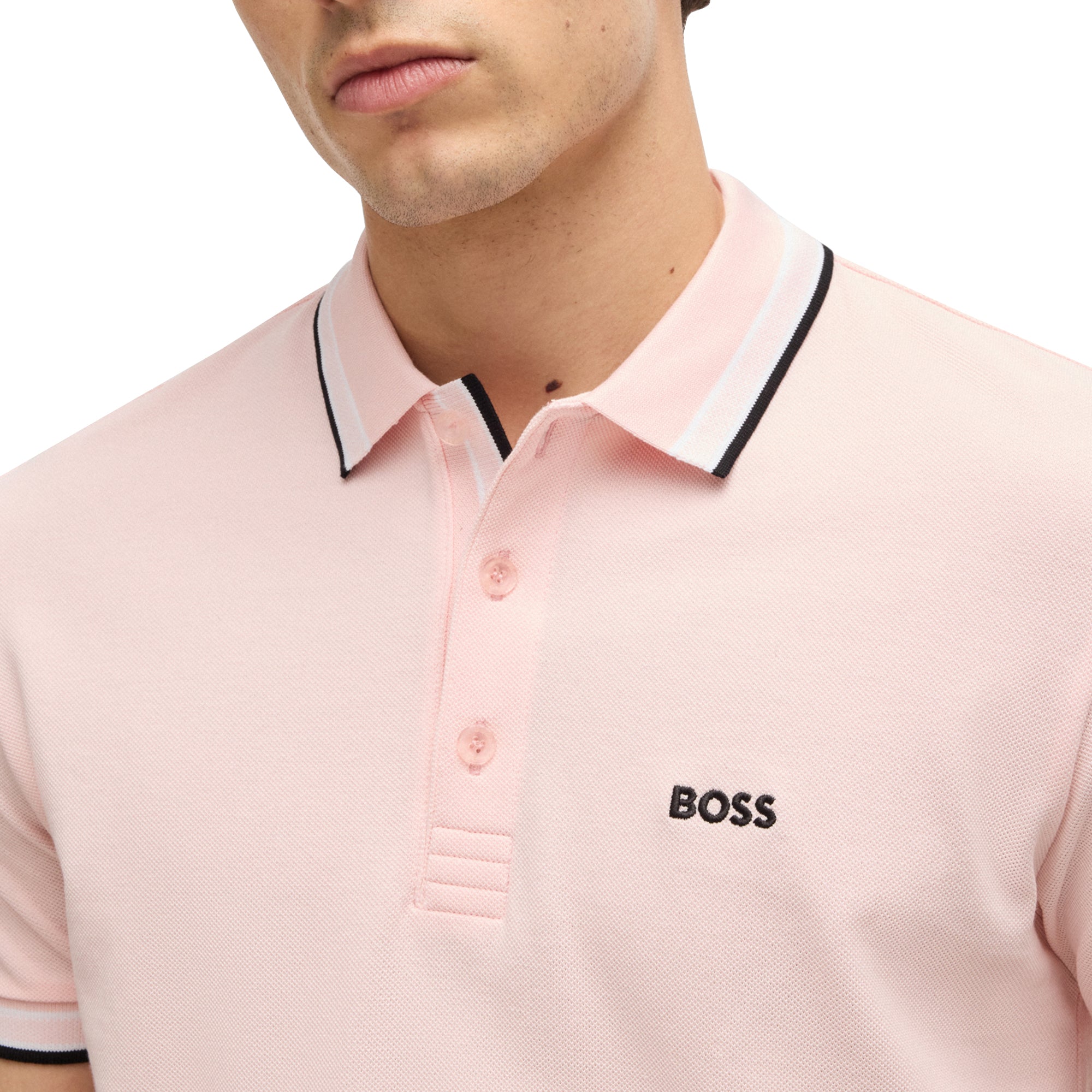BOSS Paddy Polo Shirt SU25 - Light Pink 689 - 50469055-689 - Function18 ...