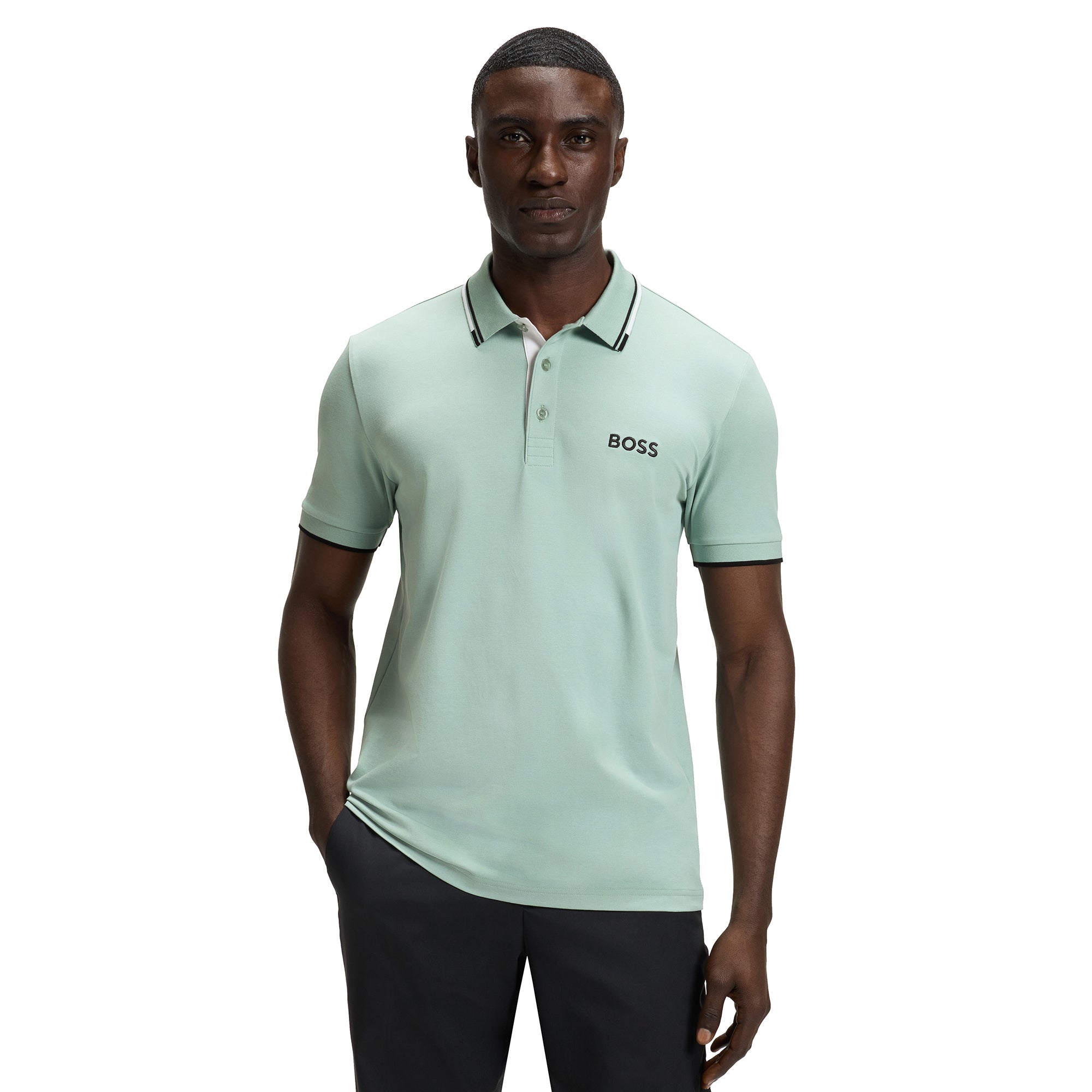 BOSS Paddy Pro Polo Shirt SP26 - Fern Mist 448 - 50469102 - 448 ...