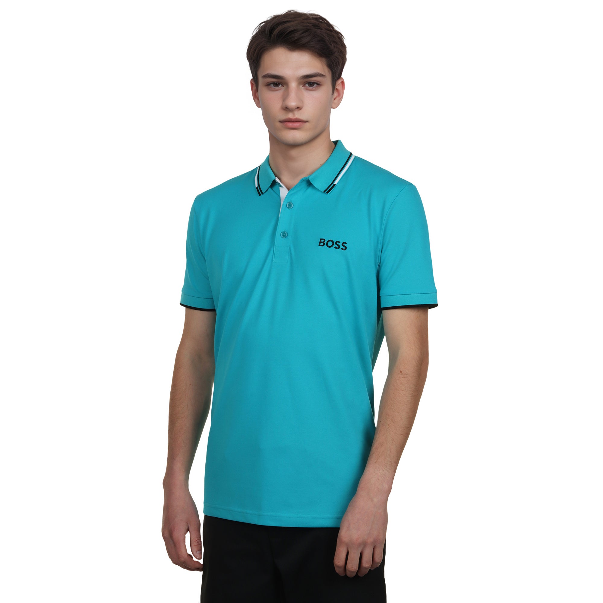 BOSS Paddy Pro Polo Shirt SU25 - Dark Cyan 450 - 50469102-450 ...