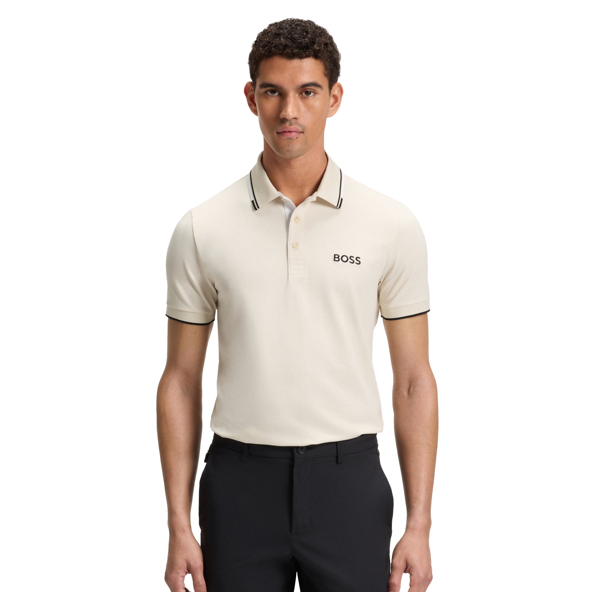 BOSS Paddy Pro Polo Shirt WI25 - Light Beige 131 - 50469102-131 ...