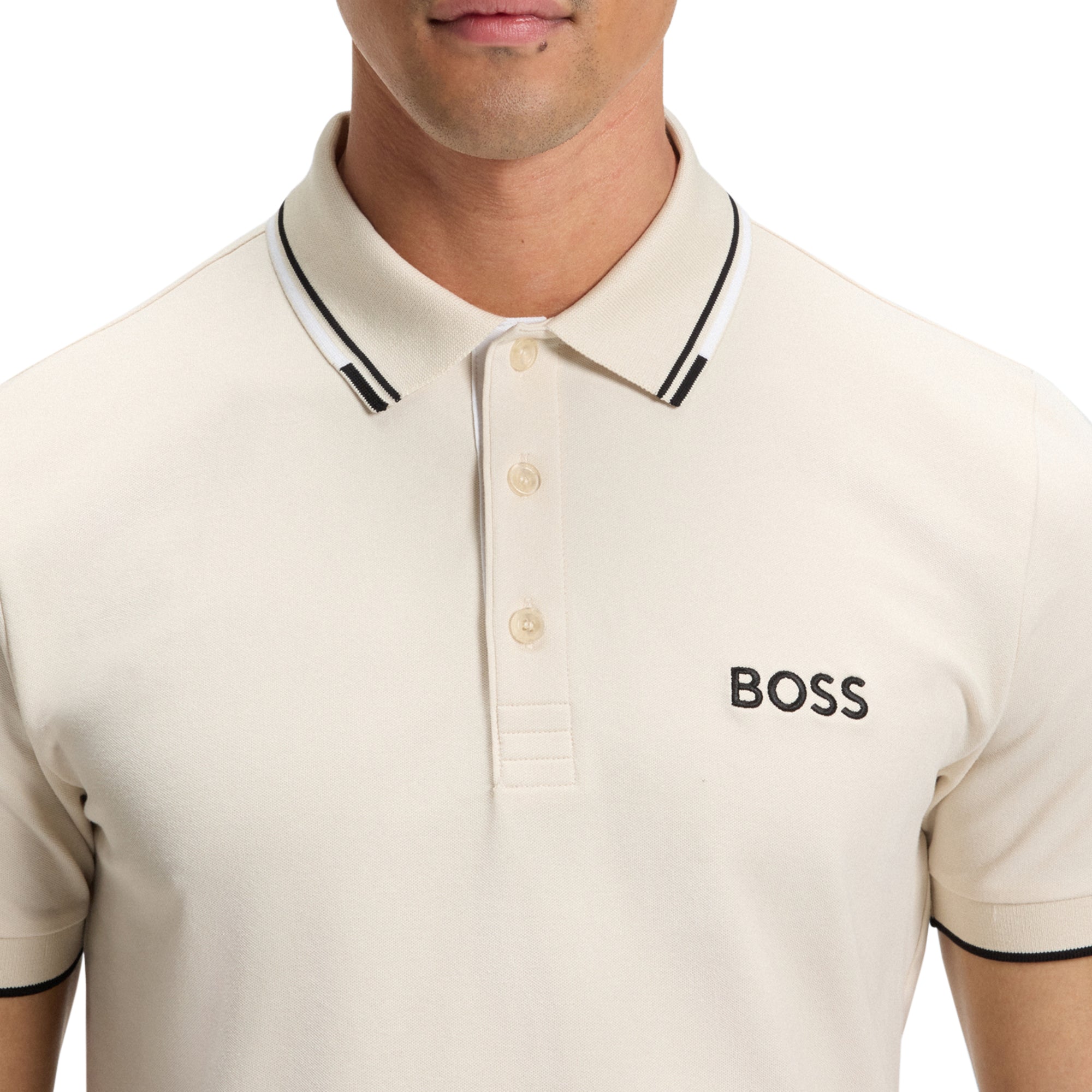 BOSS Paddy Pro Polo Shirt WI25 - Light Beige 131 - 50469102-131 ...