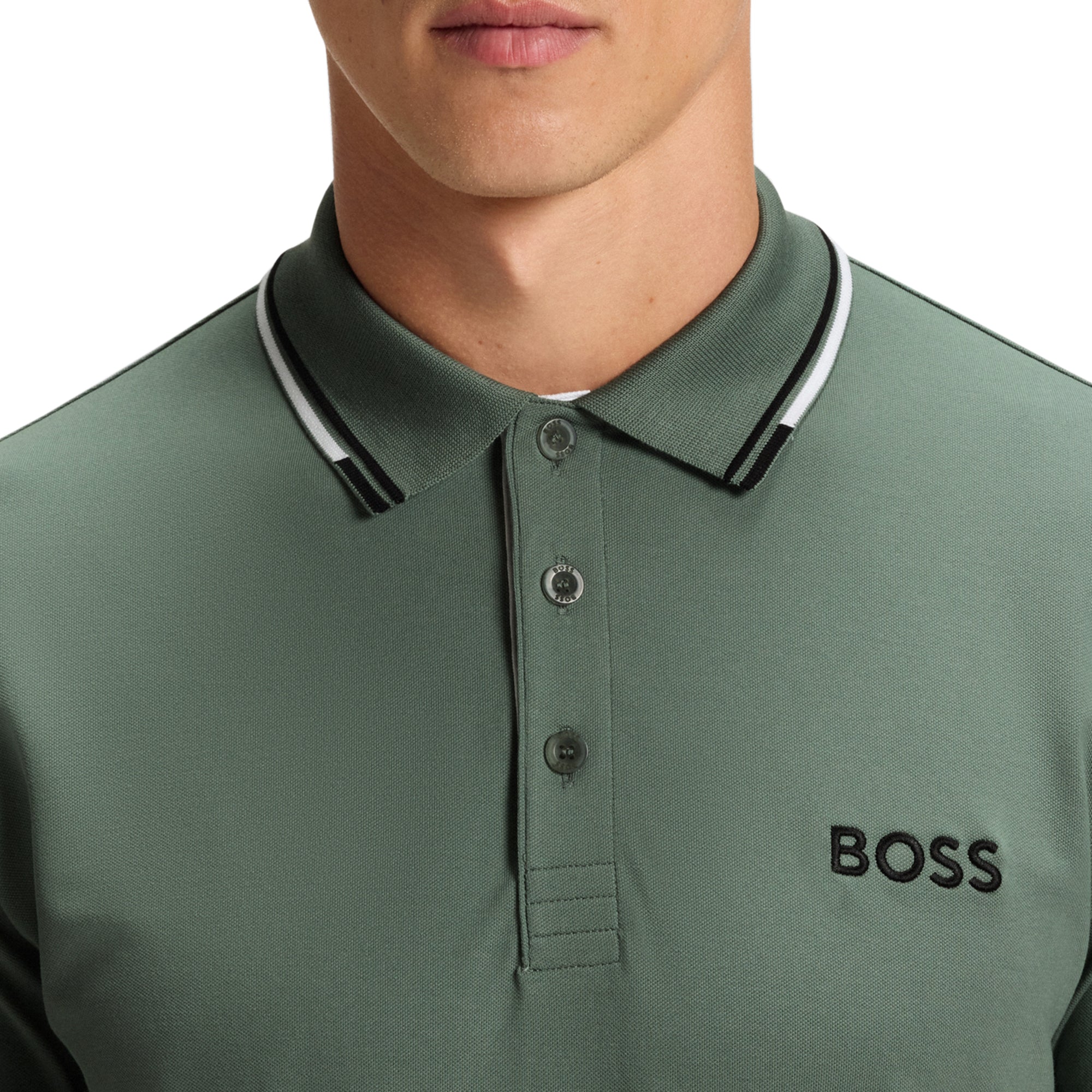 BOSS Paddy Pro Polo Shirt WI25 - Sage Green 358 - 50469102-358 - Function18