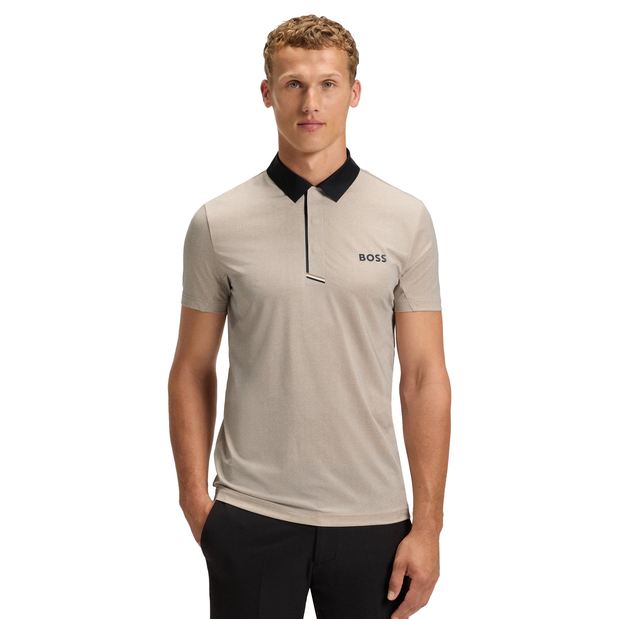 BOSS Paddytech GOC Polo Shirt WI25 - Light Beige 131 - 50549460-131 ...